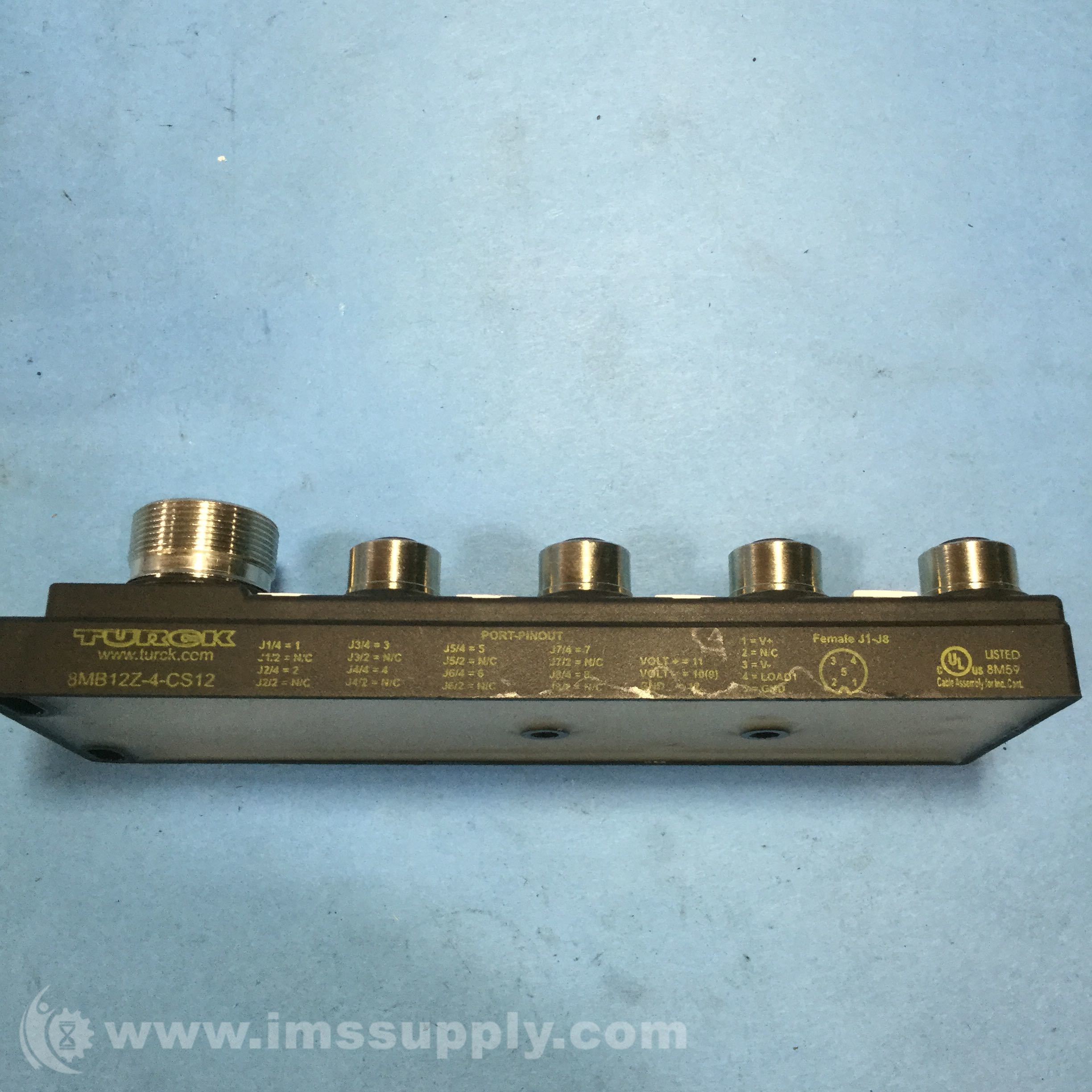 Turck 8MB12Z-4-CS12 8 Port Junction Box - IMS Supply