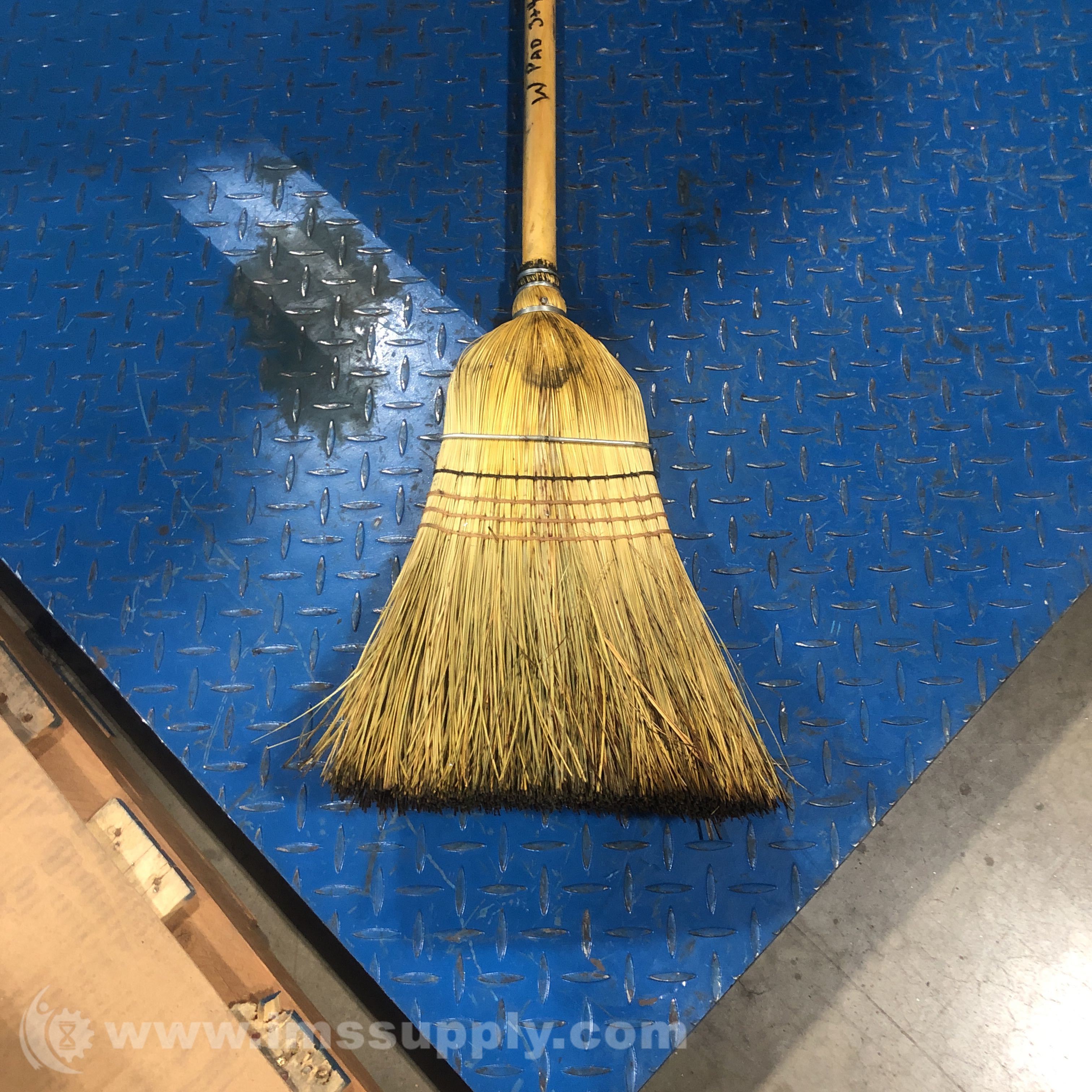 Wood Handle Fiber Broom, 54 LG - IMS Supply