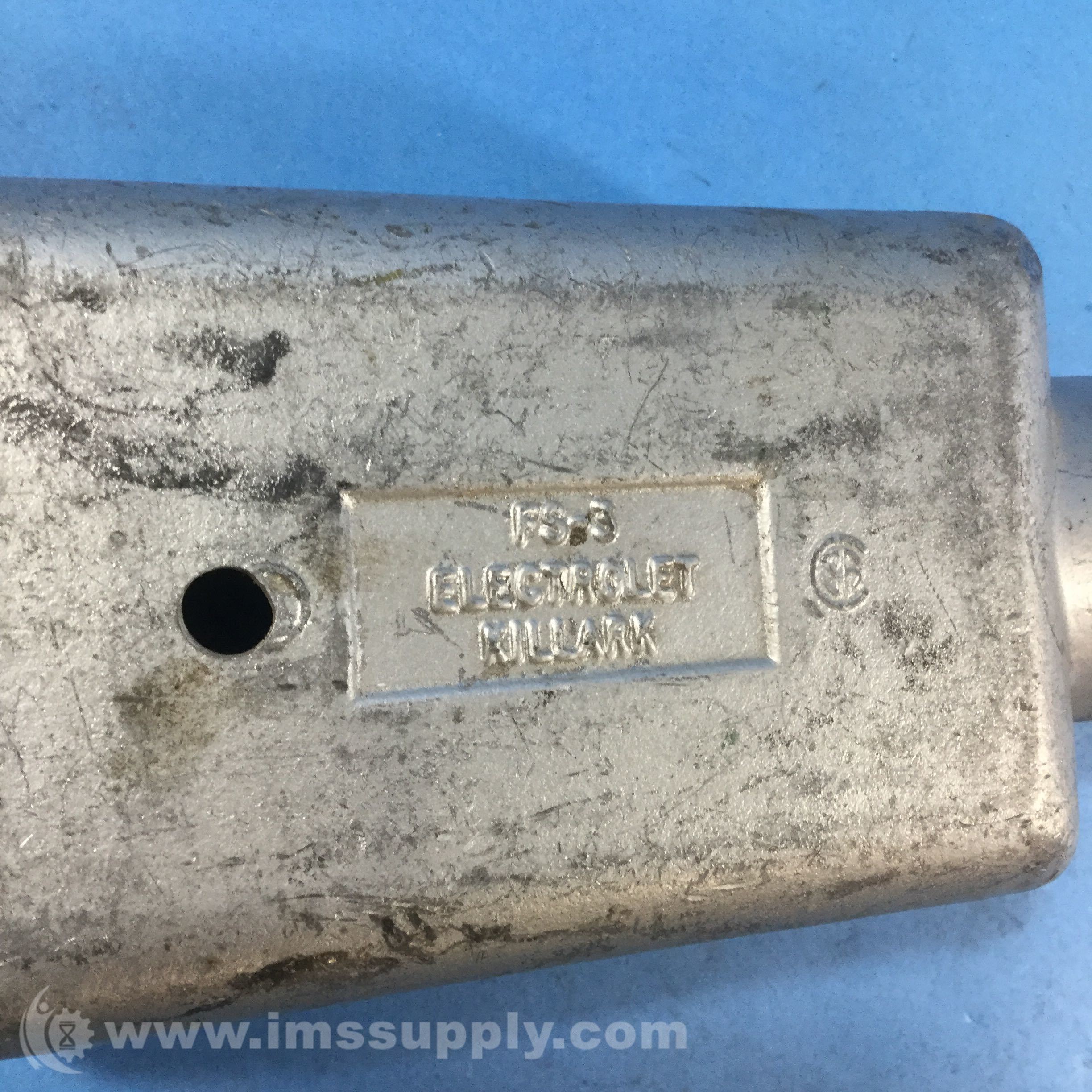 Killark FS-3 Type Cast Device Box, 1 Hub, Shallow, Dead-End - IMS Supply