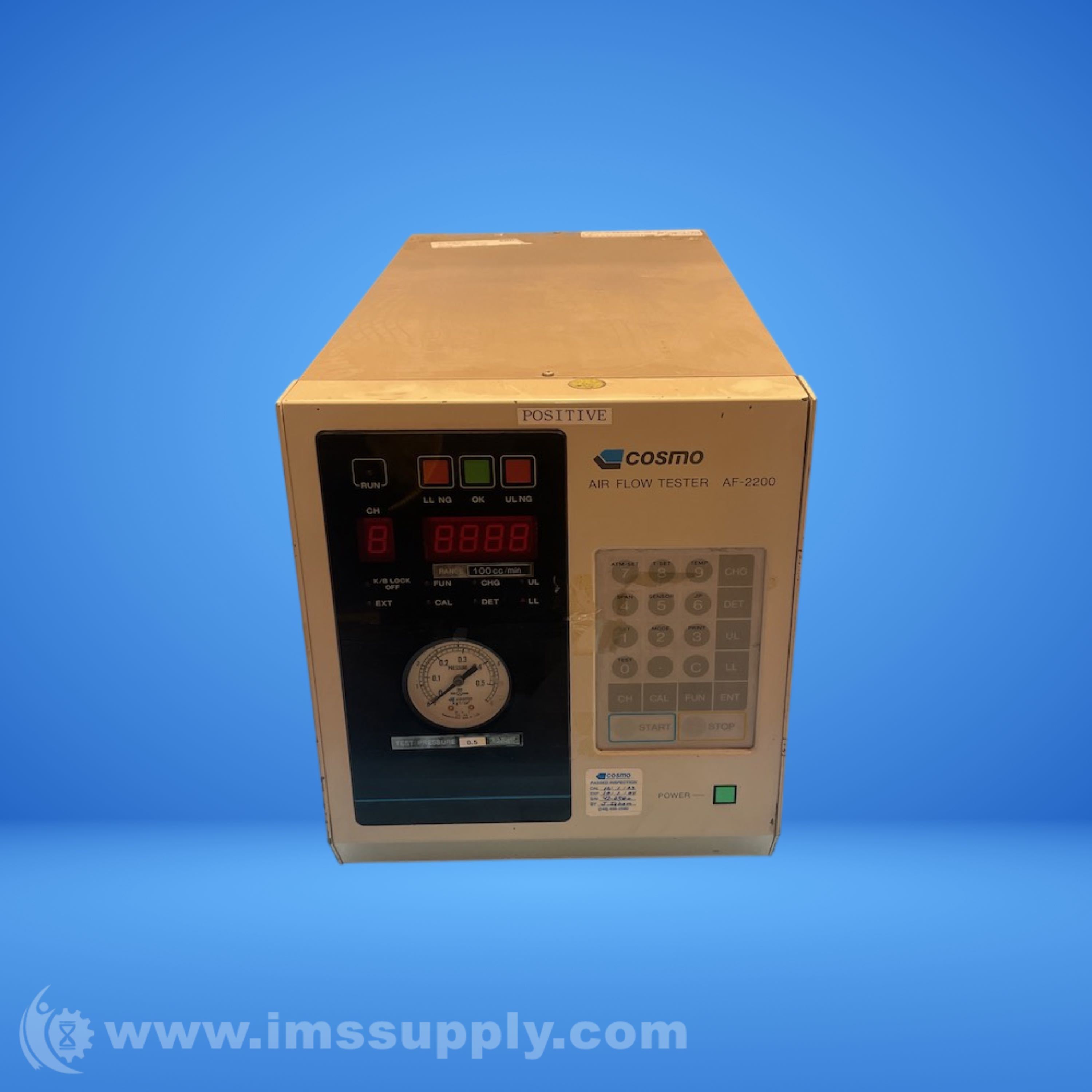 Cosmo AF-2200 BJR Air Flow Leak Tester - IMS Supply