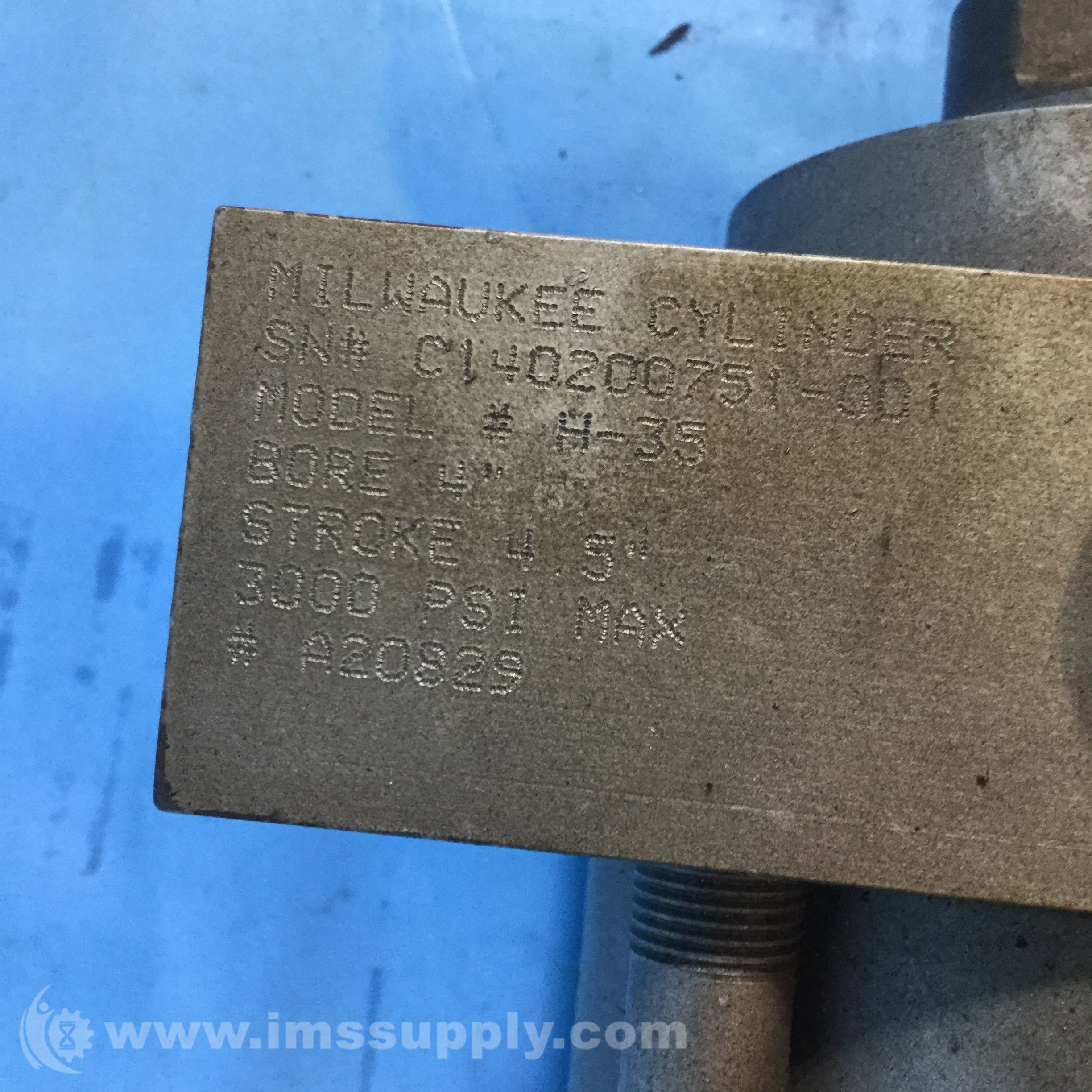 Milwaukee Cylinder H-35 Hydraulic Cylinder - IMS Supply