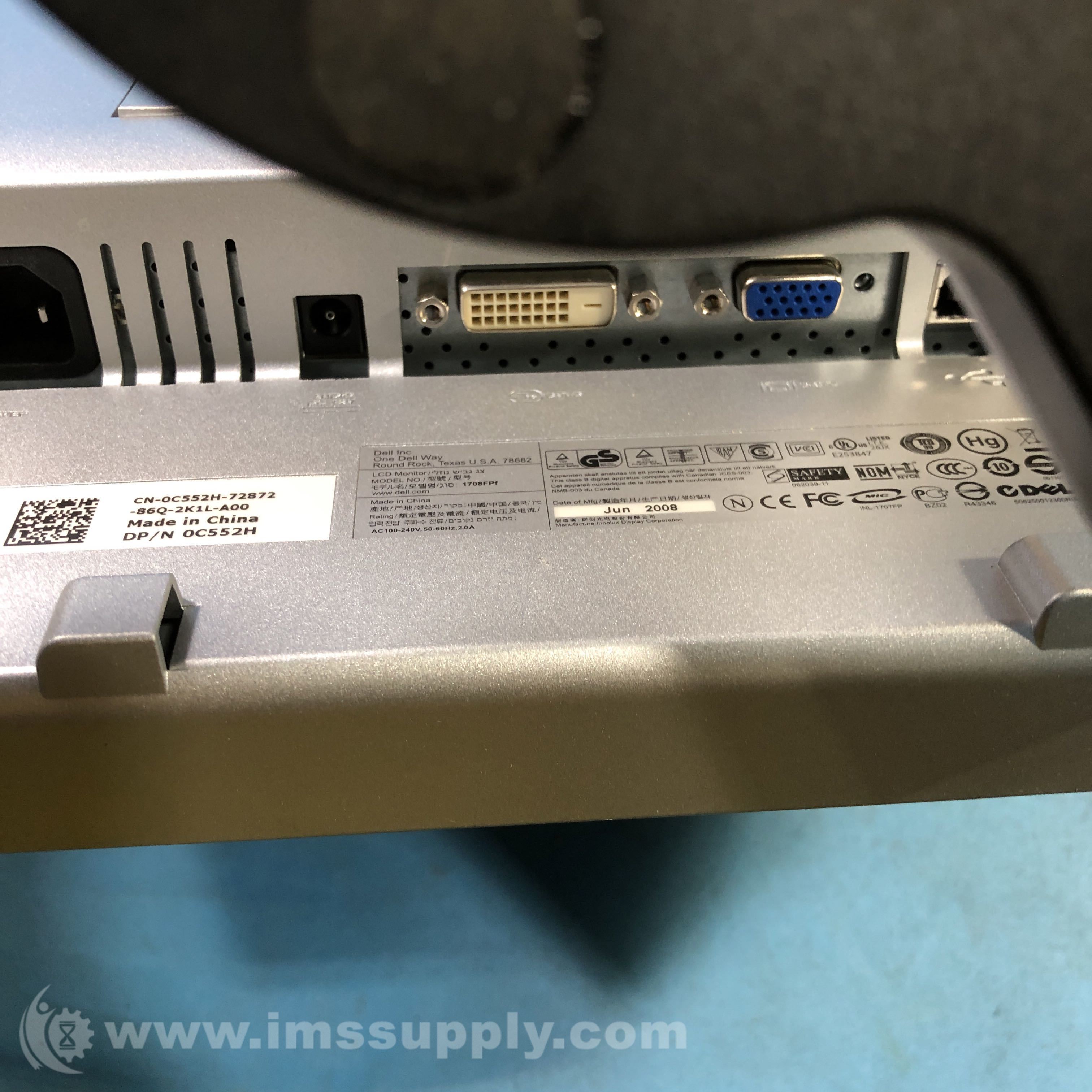 Dell 1708FPF 17 Desktop Monitor - IMS Supply