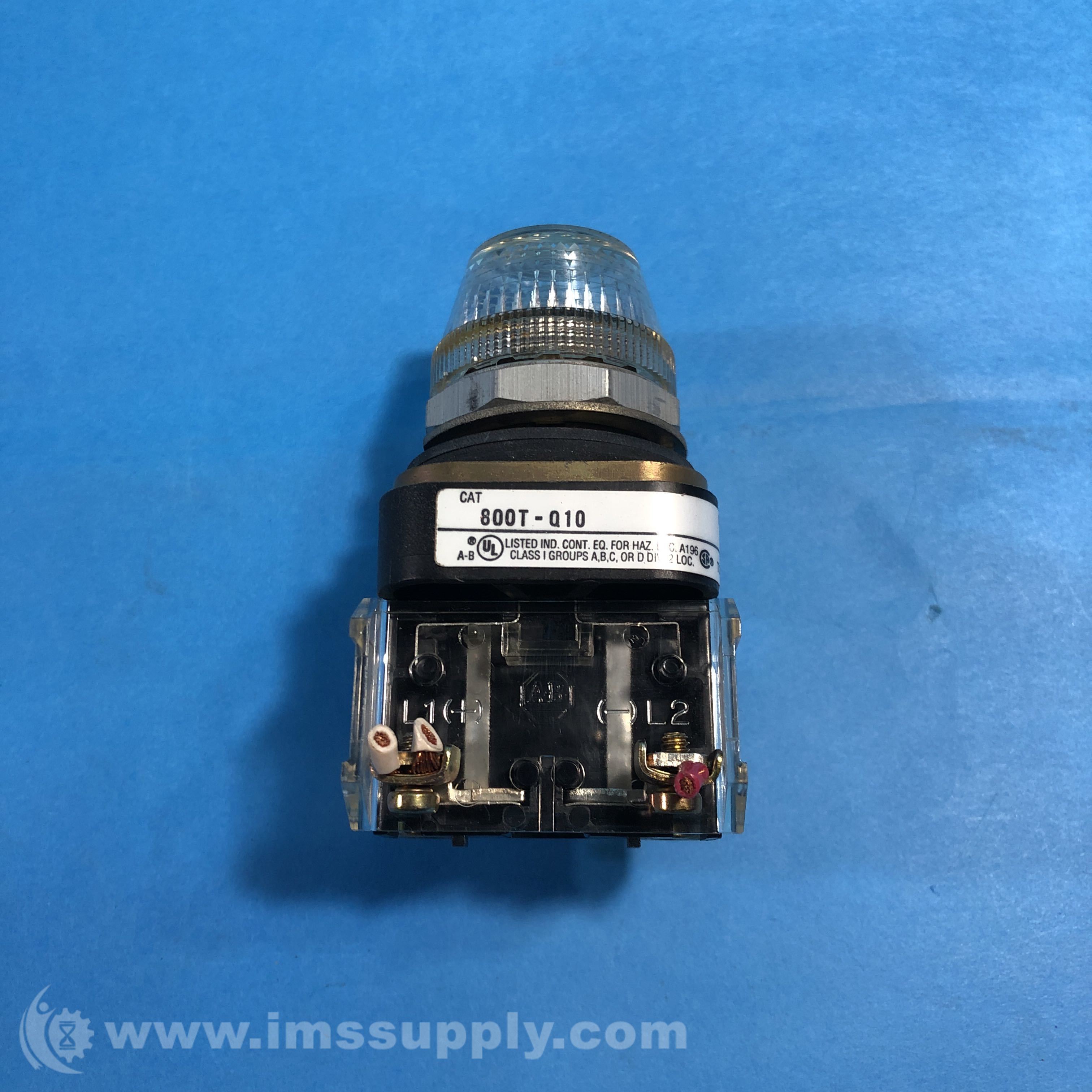 Allen Bradley 800T-Q10 Clear Pilot Light - IMS Supply