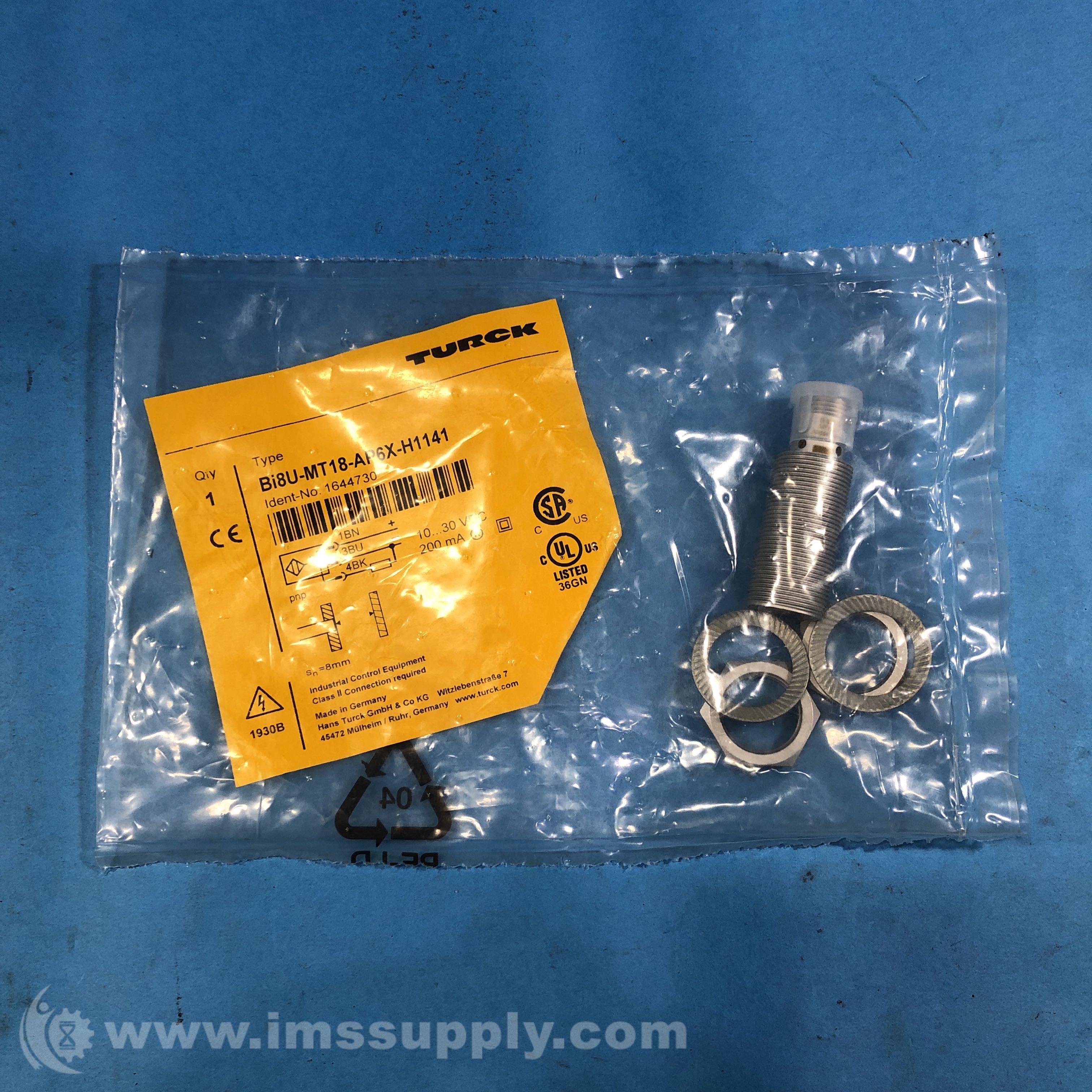 Turck Bi8U-MT18-AP6X-H1141 Proximity Sensor - IMS Supply