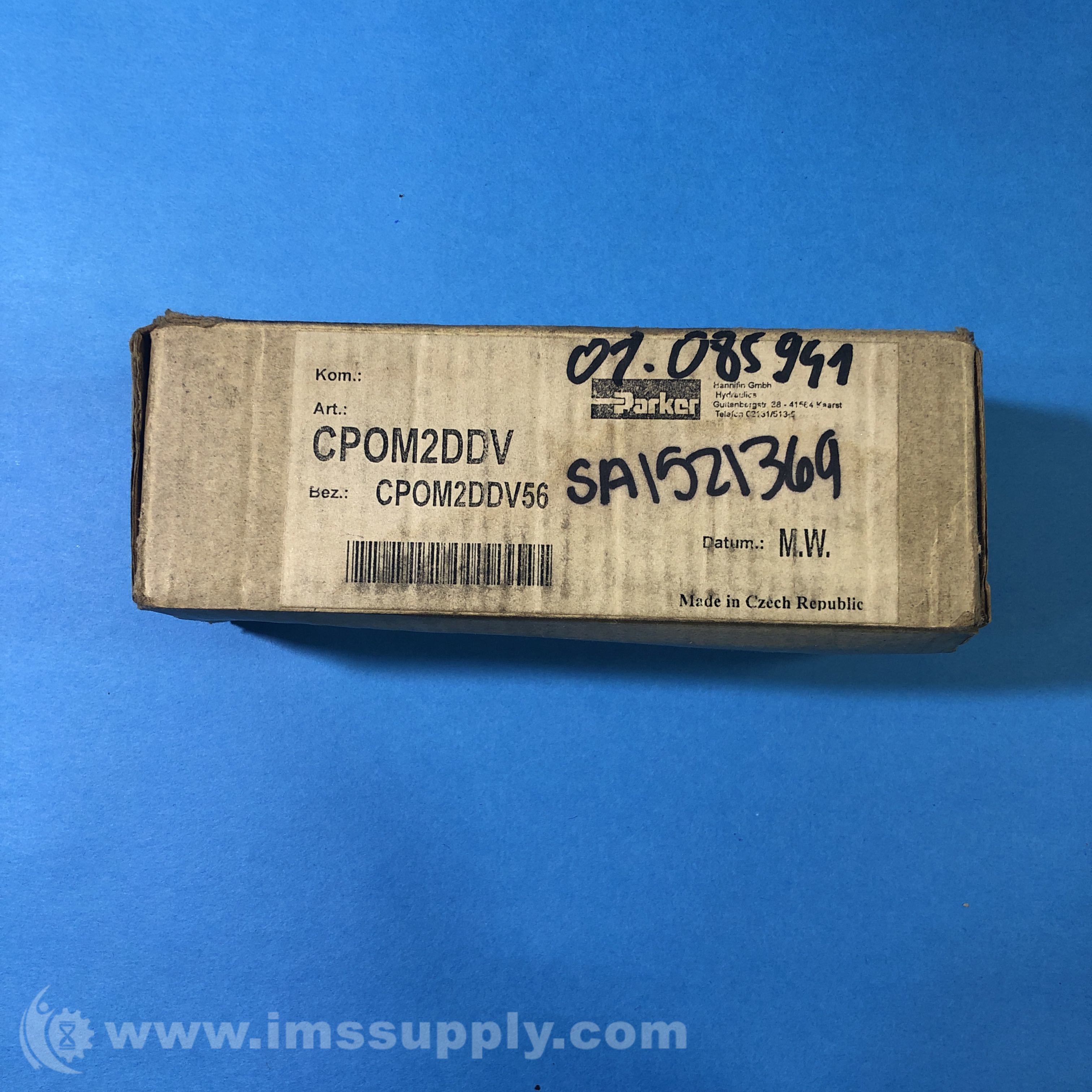 Parker CPOM2DDV56 Check Valve, 5000 PSI, 350 Bar - IMS Supply