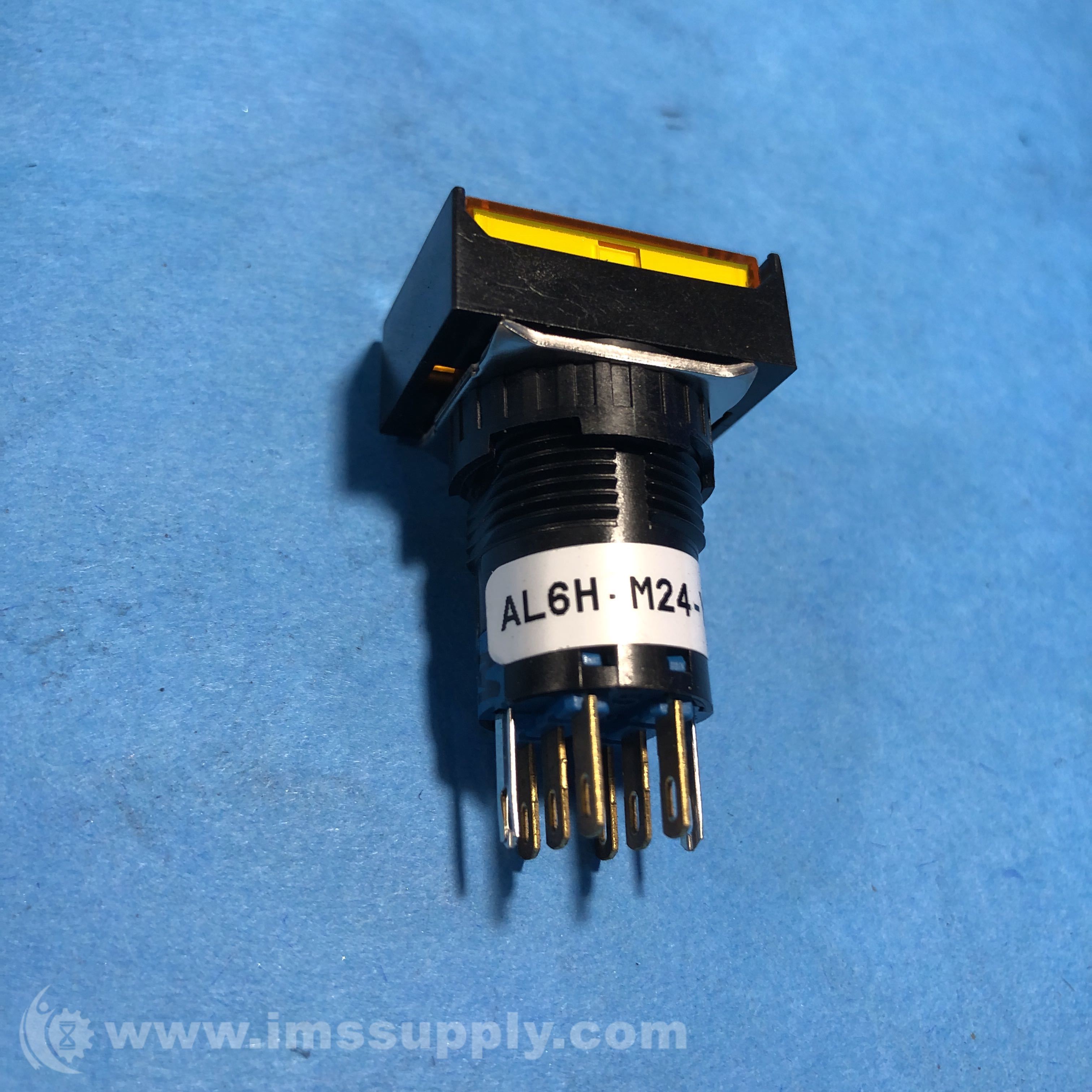 Idec AL6H-M24-Y 16mm Yellow Illuminated Pushbutton - IMS Supply