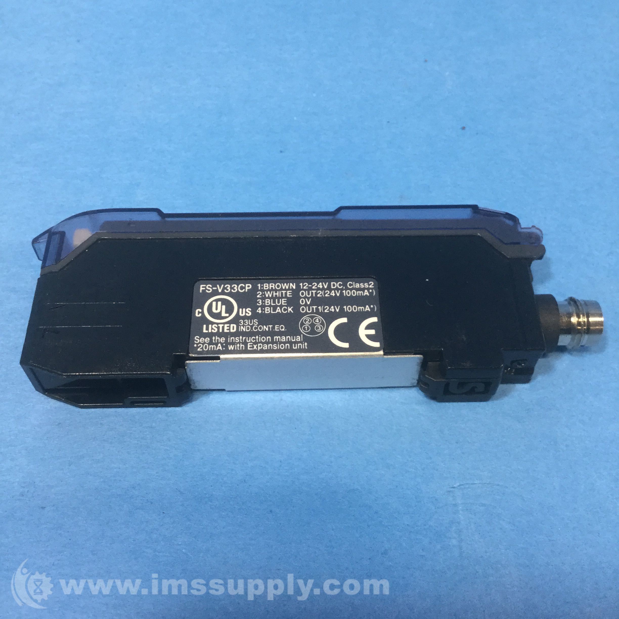 Keyence Corp FS-V33CP Fiber Amplifier, M8 Connector Type, Main Un - IMS ...