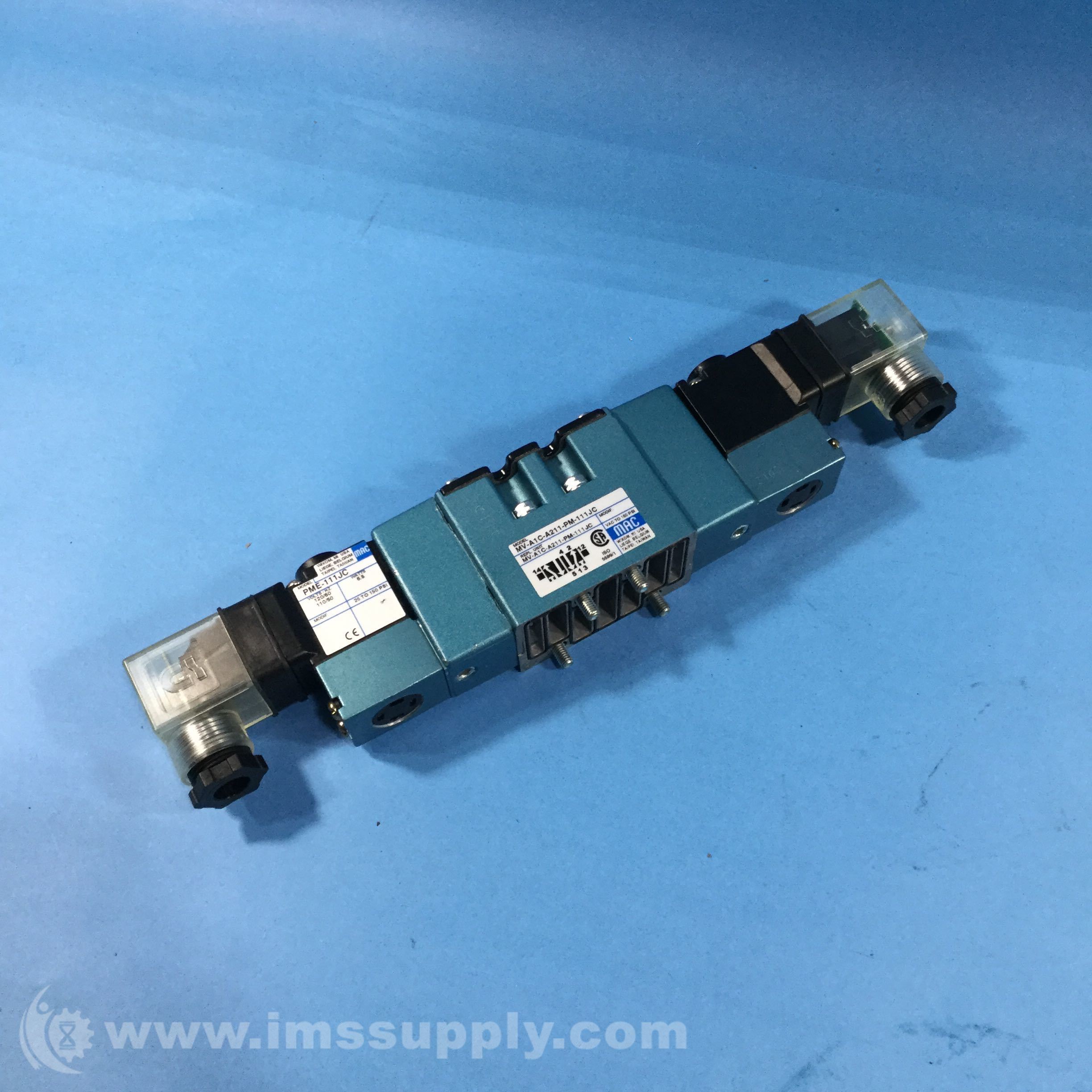 MAC Valves Inc MV-A1C-A211-PM-111JC Solenoid Valve - IMS Supply