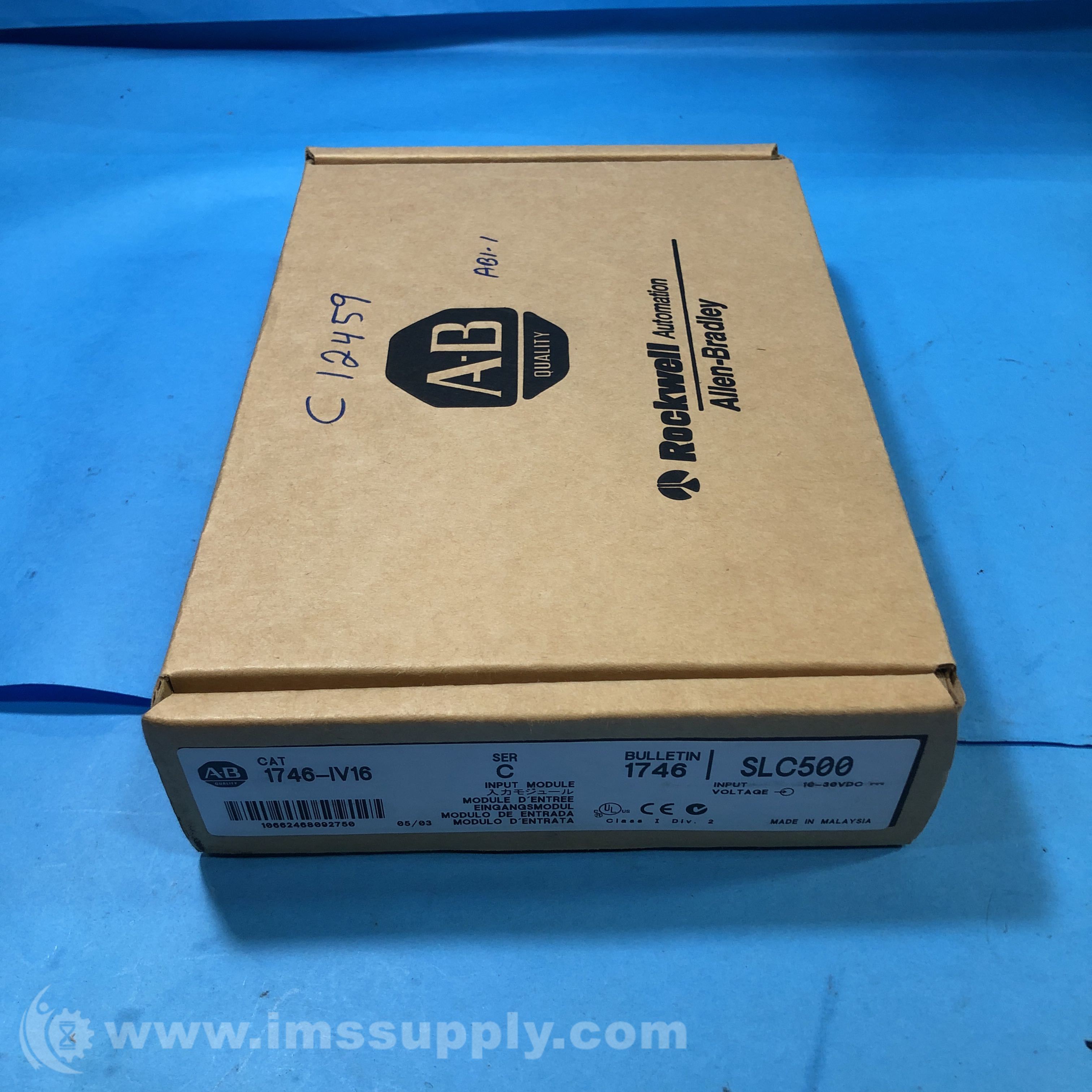 Allen Bradley 1746-IV16 SLC 500 Digital DC Input Module - IMS Supply