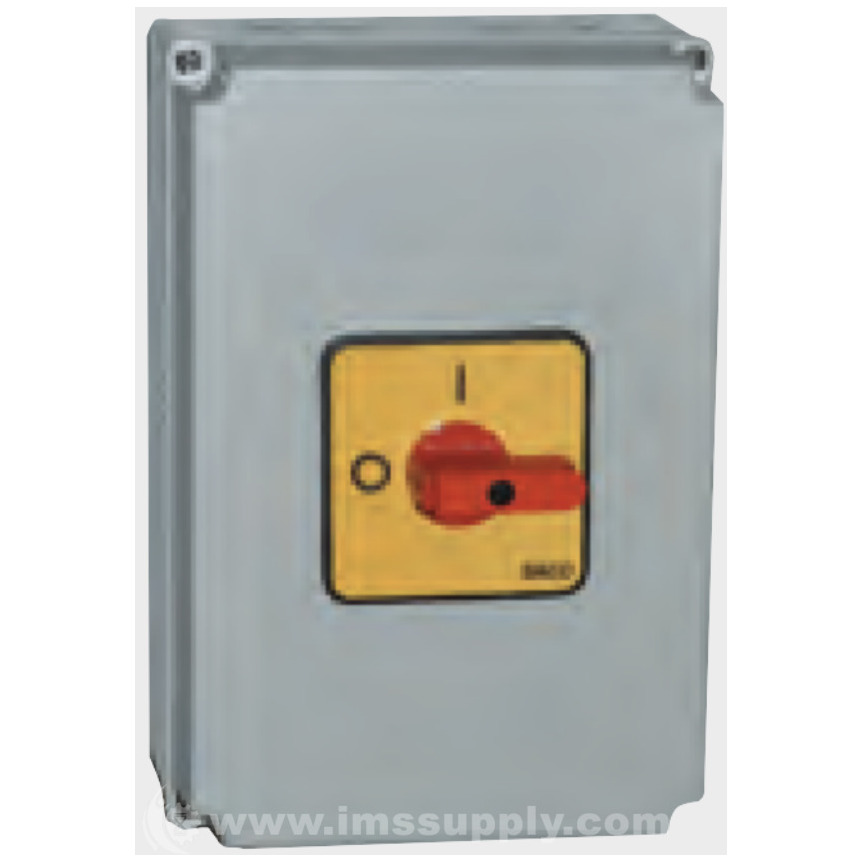Baco Controls 0172339 63A 6P + NC/NO Disc Sw, Encl, Yel/Red Pad - IMS ...