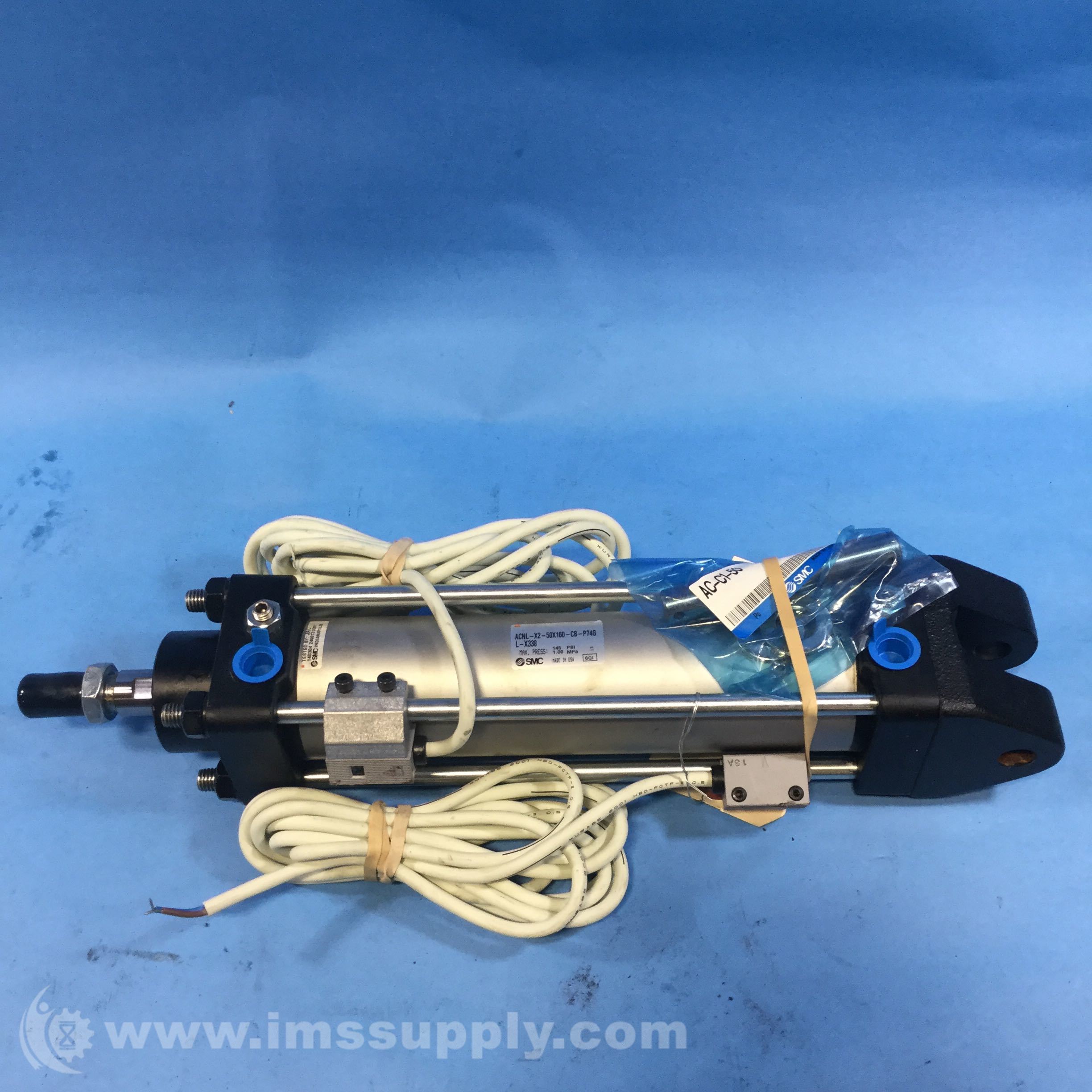 SMC ACNL-X2-50X160-CB-P74GL-X338 ACNL Tie-Rod Cylinder, 145psi - IMS Supply