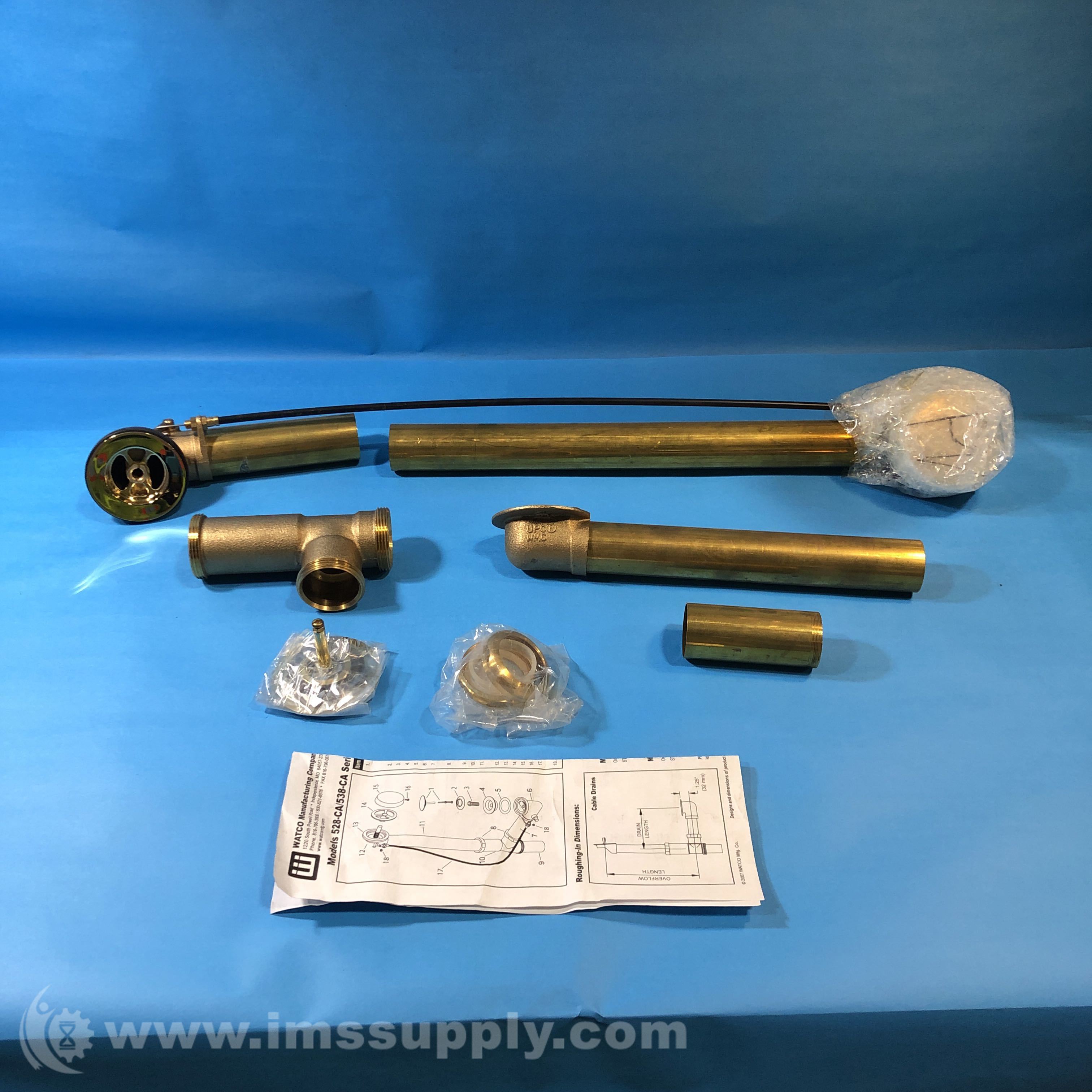 Watco Manufacturing Company 528-CA-BRS-PB Bath Waste - IMS Supply