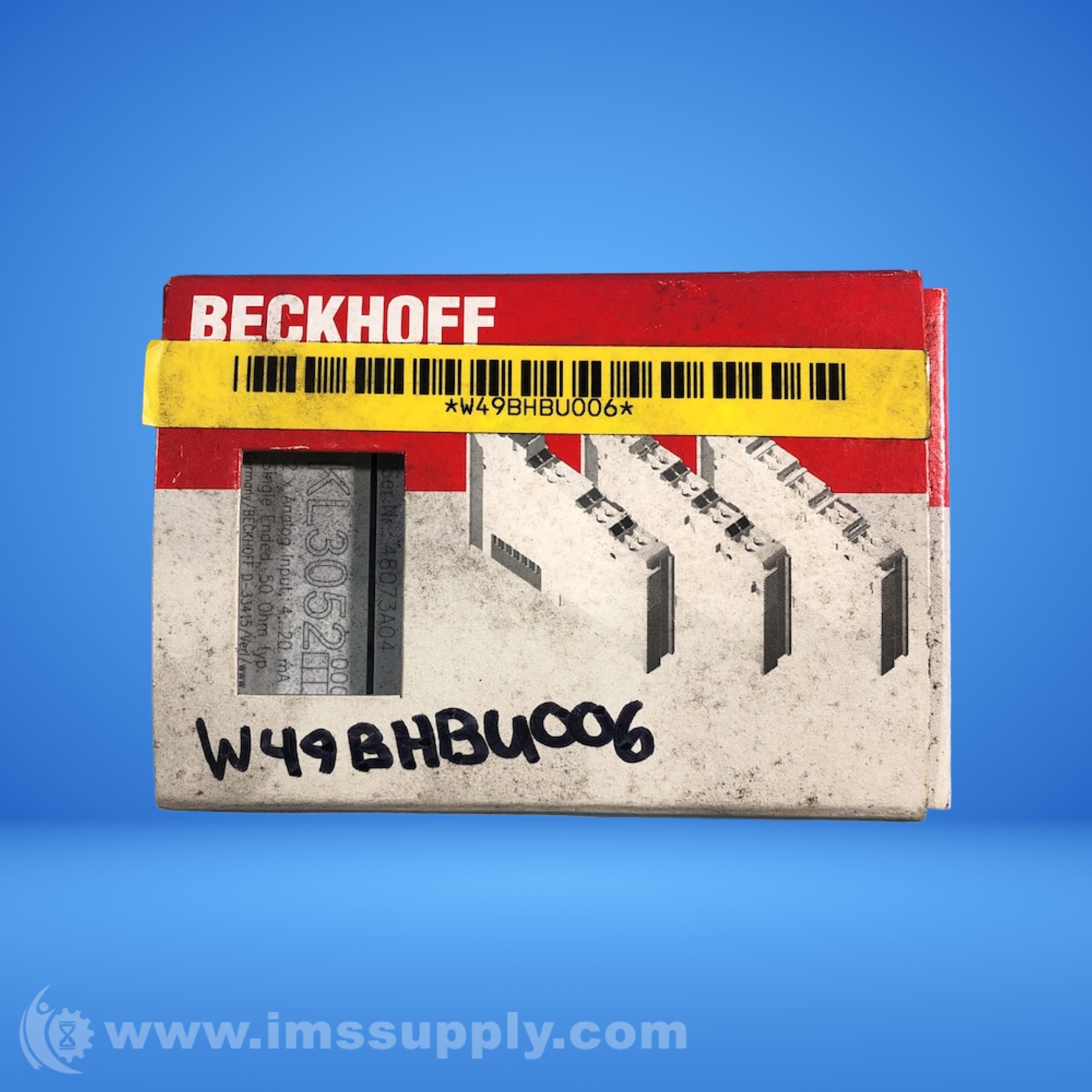 Beckhoff KL3052 Bus Terminal, 2-channel Analog Input - IMS Supply