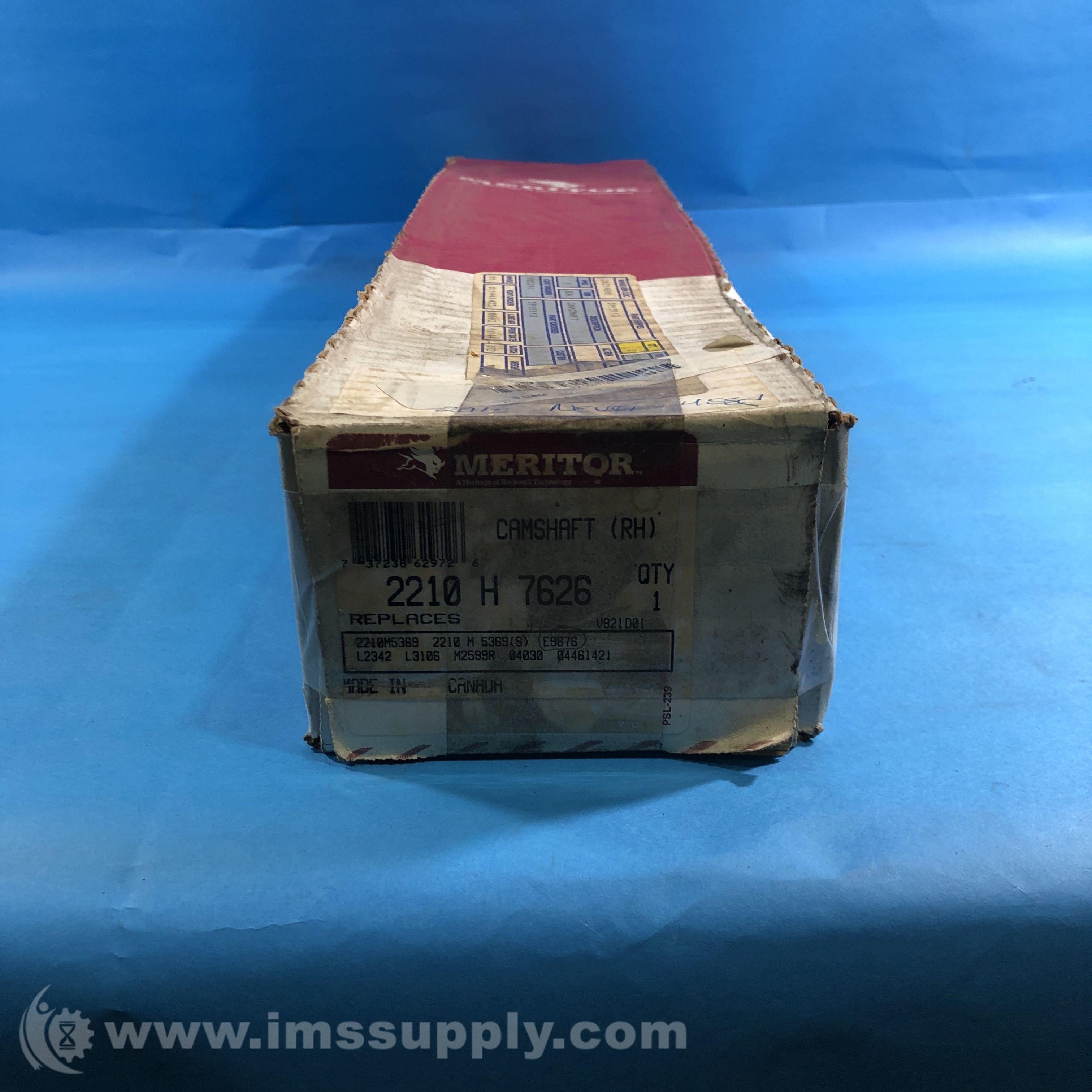 Meritor 2210 H 7626 Right Hand Camshaft - IMS Supply