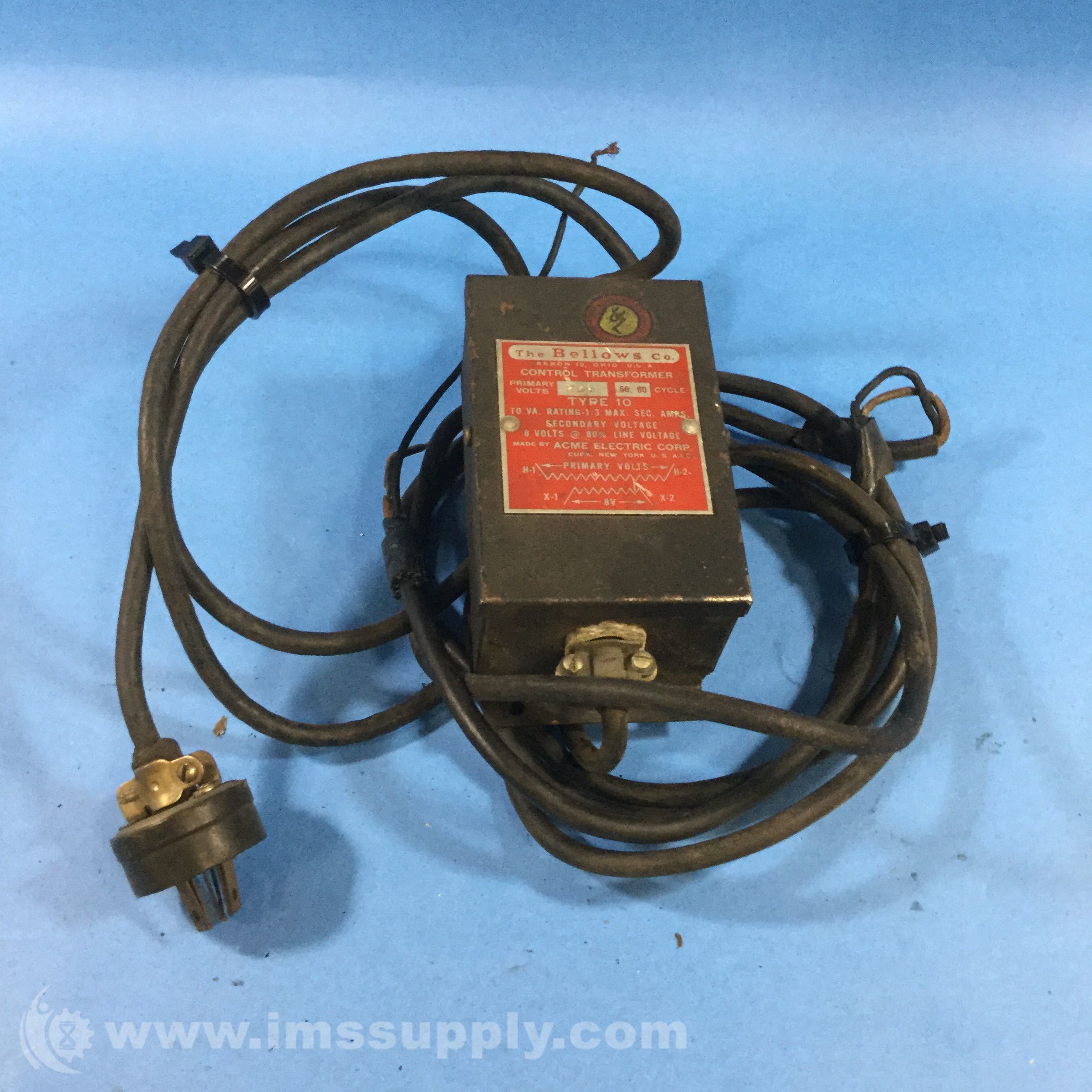 Acme Electric Type 10 Control Transformer - IMS Supply