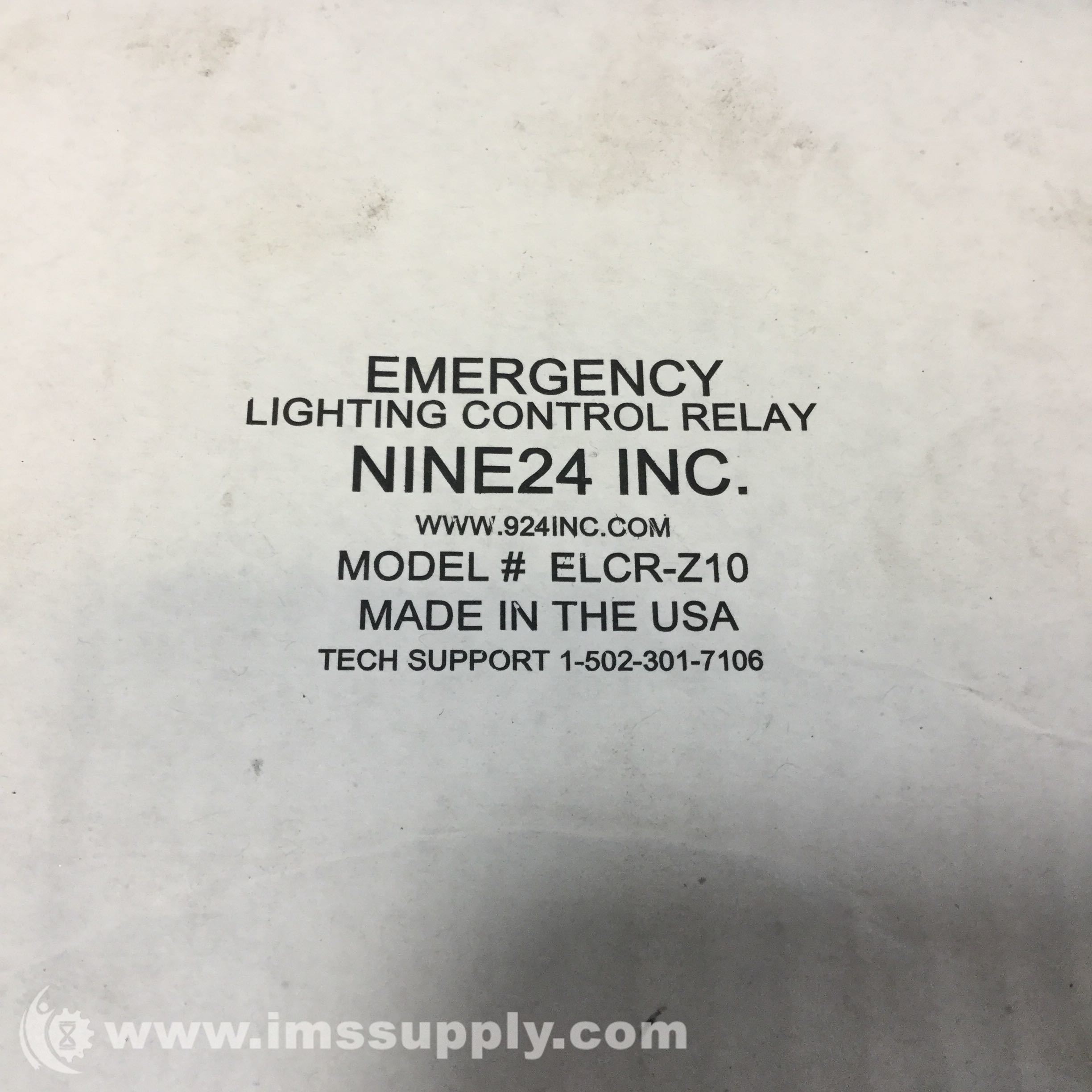 Nine 24 Inc ELCR-Z10 Emergency Lighting Control Relay 120v - IMS Supply