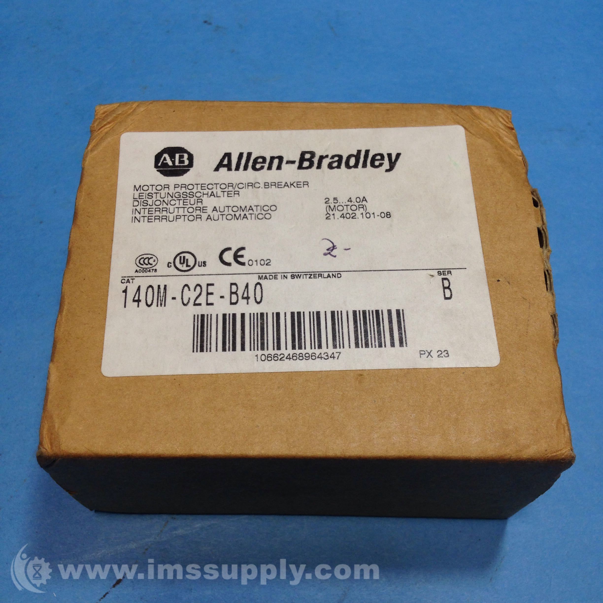 Allen Bradley 140M-C2E-B40 Series B Circuit Breaker - IMS Supply