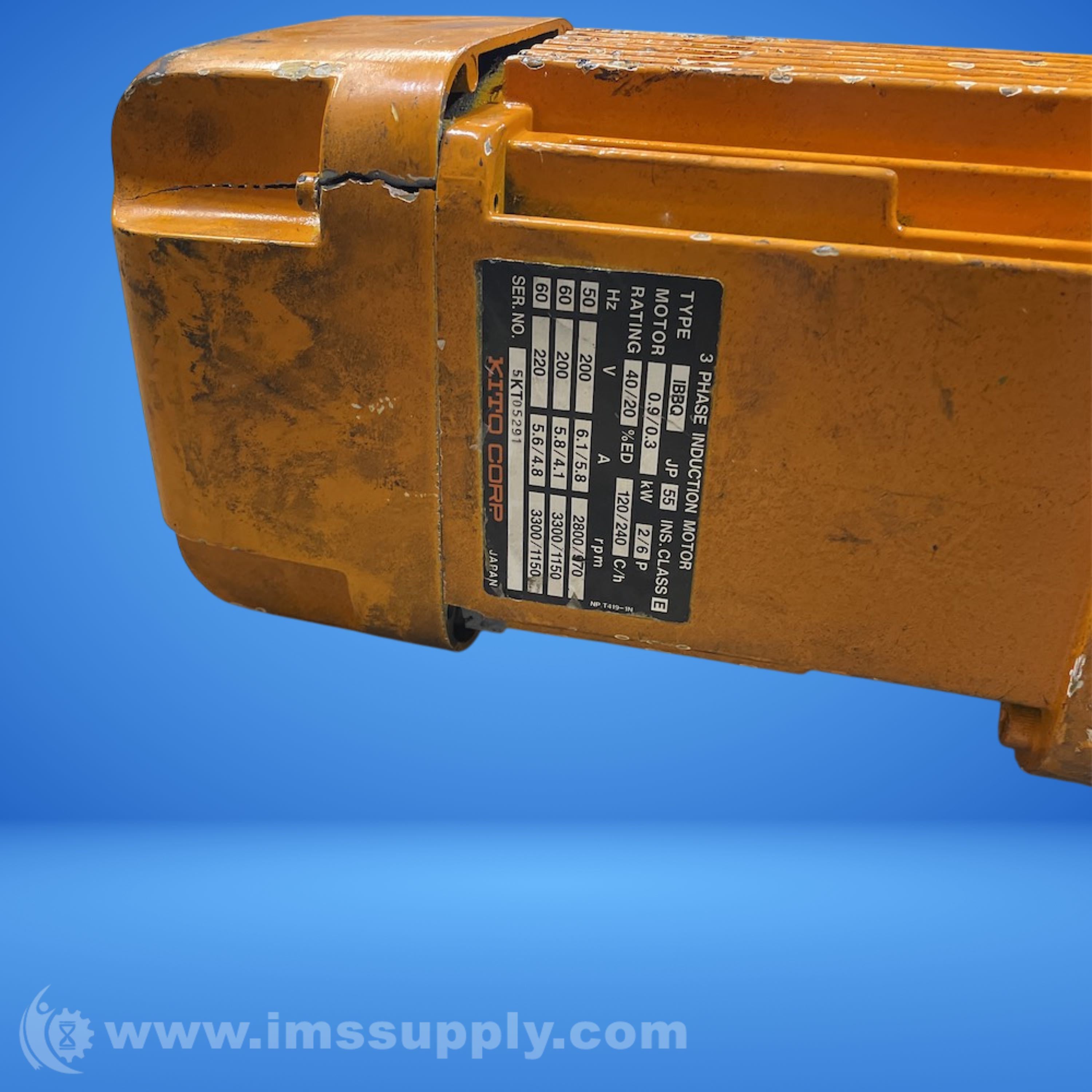 Kito Machine Industry Co Ltd IBBQ Induction Motor Chain Hoist - IMS Supply