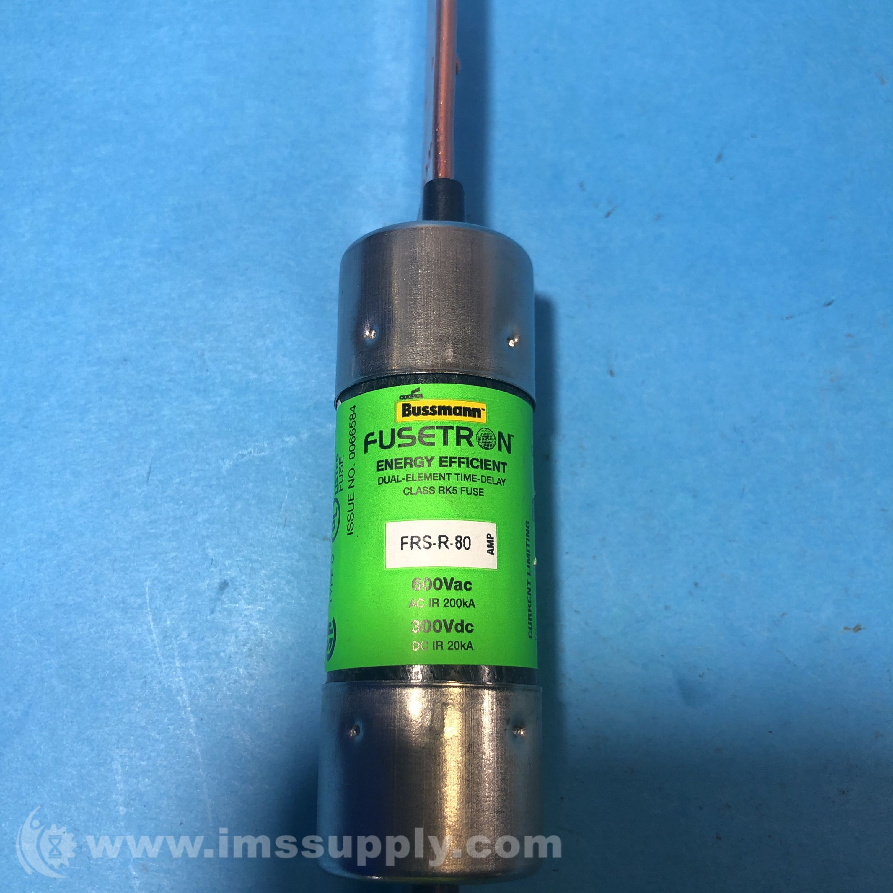 Bussmann FRS-R-80 Industrial Fuse, 600V 80A Dual Element - IMS Supply