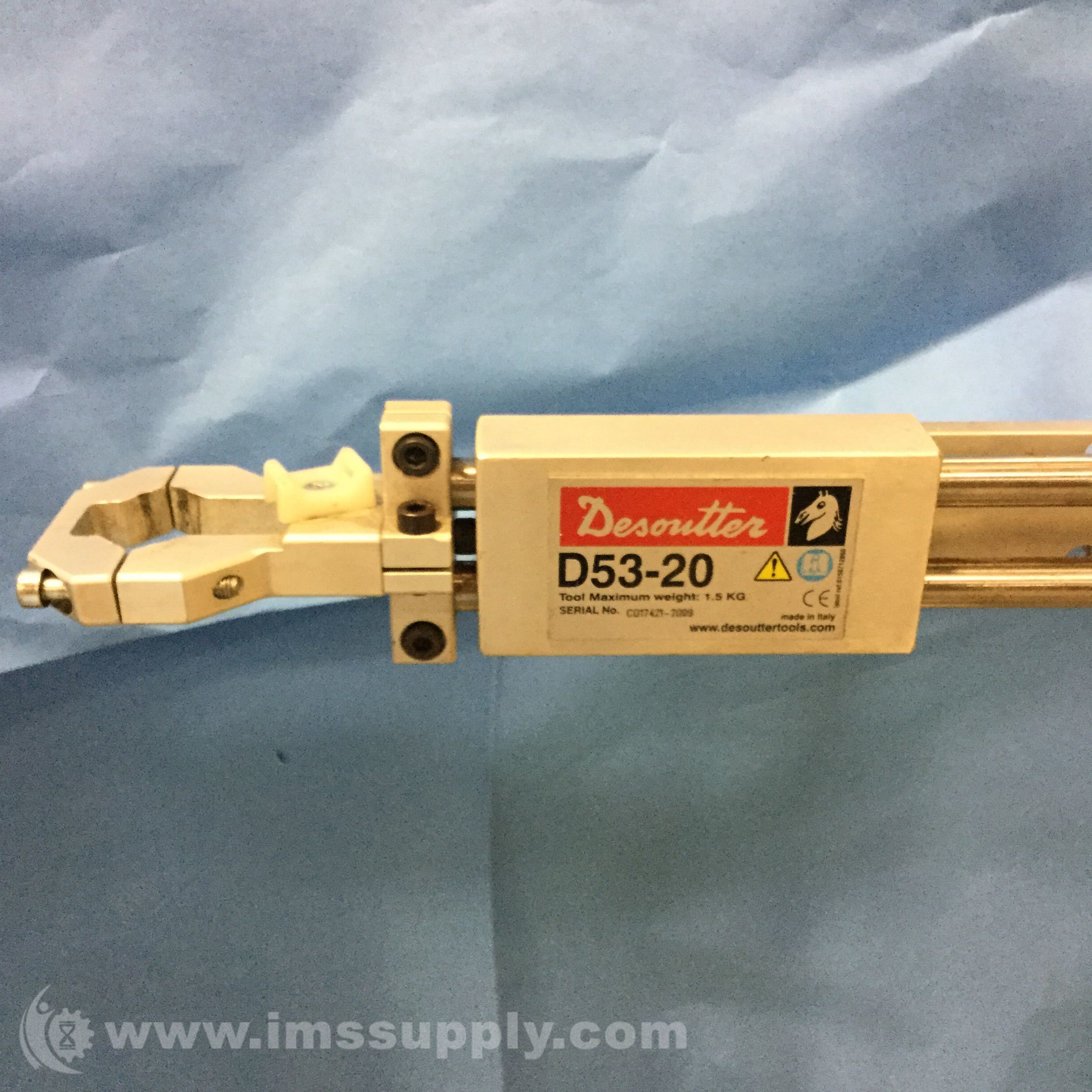 Desoutter D53-20 Linear Torque Reaction Positioning Arm Clamp - IMS Supply