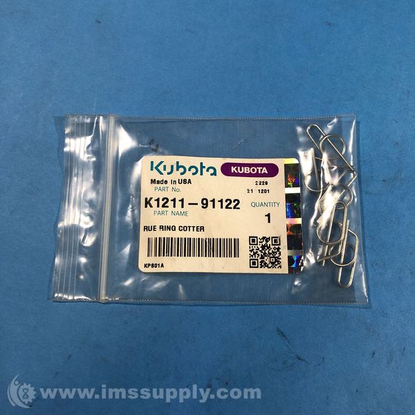 Kubota K1211-91122 Rue Ring Cotter Pack of 5 - IMS Supply