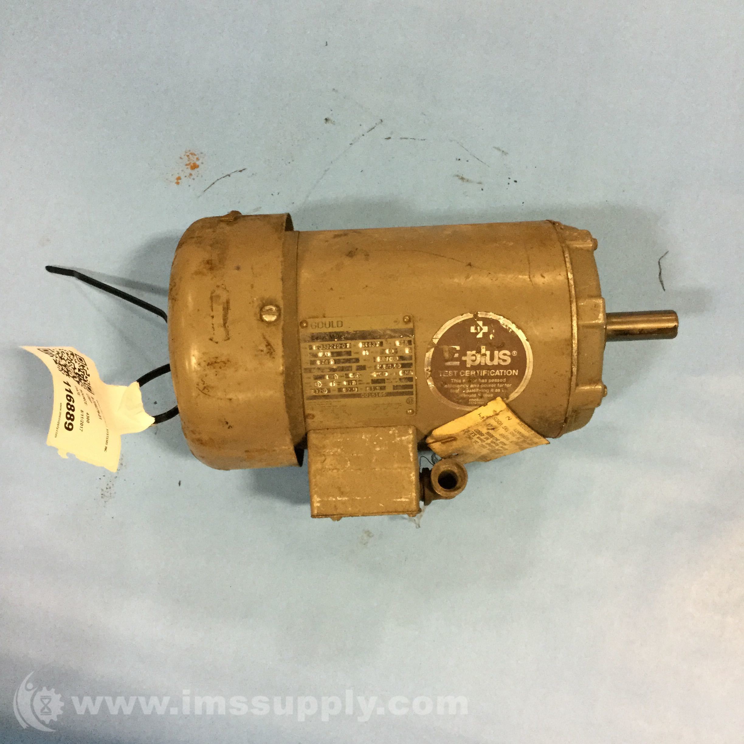 Gould Instrument Systems Inc 8-338279-01 1HP 1745RPM 3PH 230/460V - IMS ...