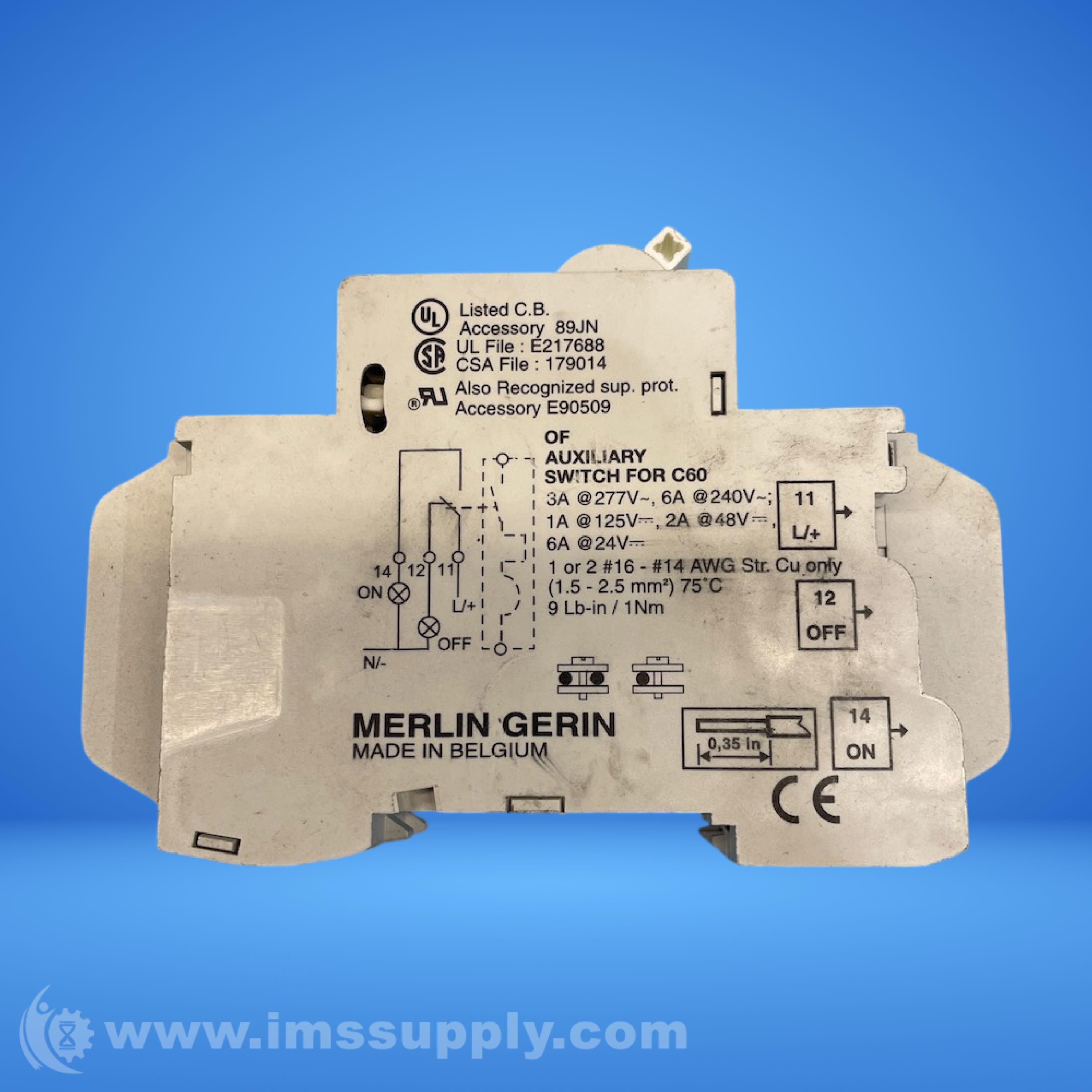 Merlin Gerin 60121 Miniature Circuit Breaker - IMS Supply