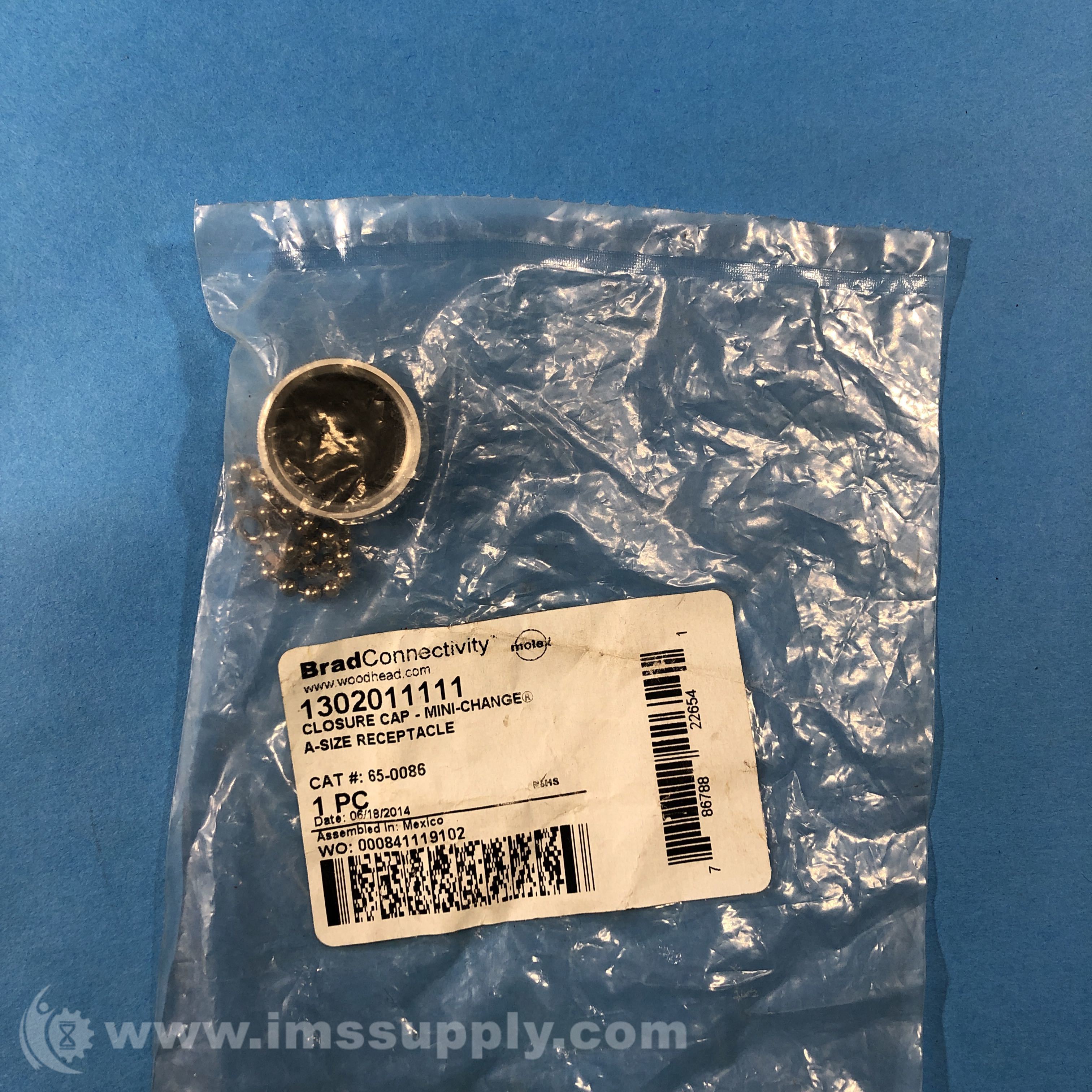 Woodhead 65-0086 Internal Thread Closure Cap - IMS Supply