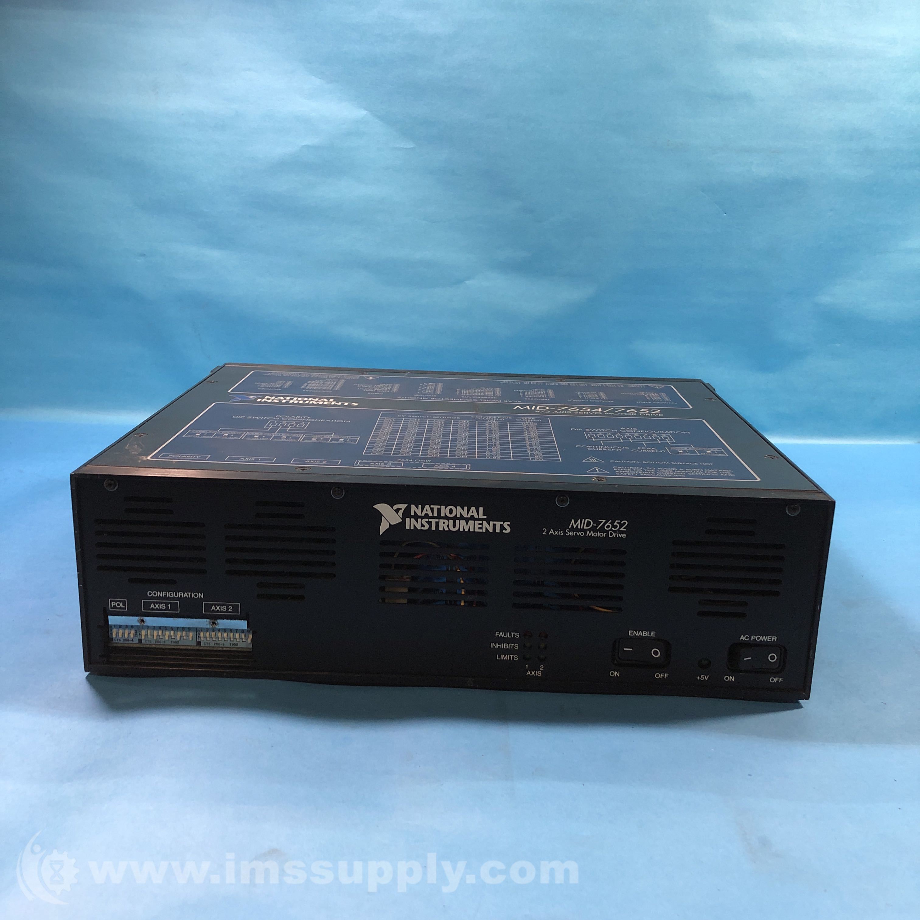 National Instruments 186414C-02 MID-7652 2-Axis Servo Motor Drive - IMS ...