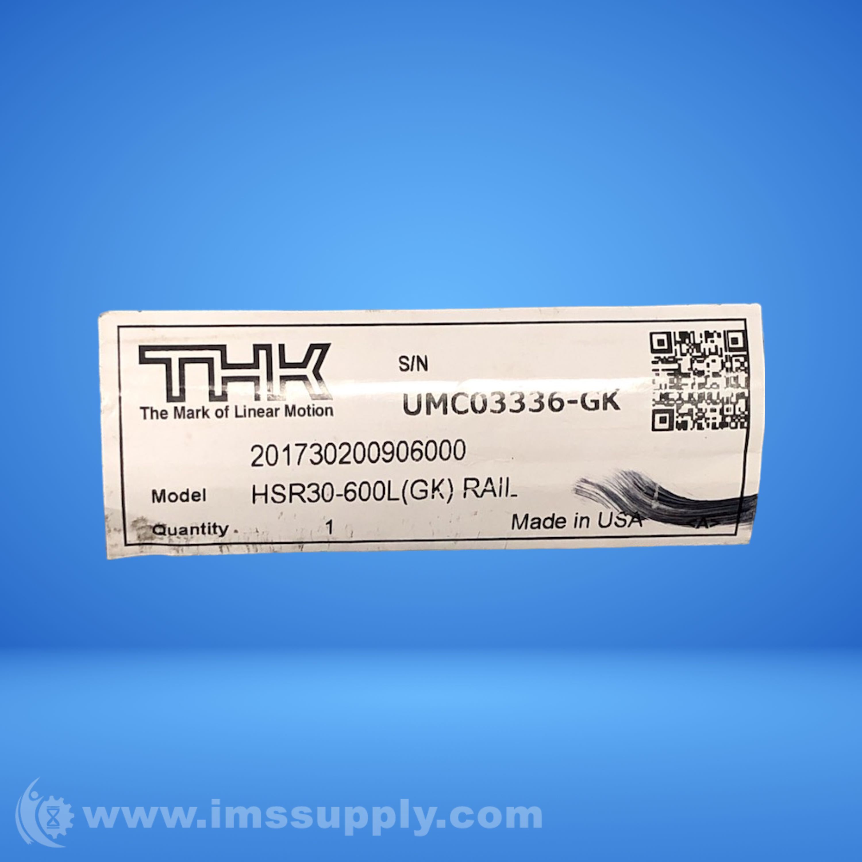 THK HSR30-600L(GK)RAIL Guide Rail - IMS Supply