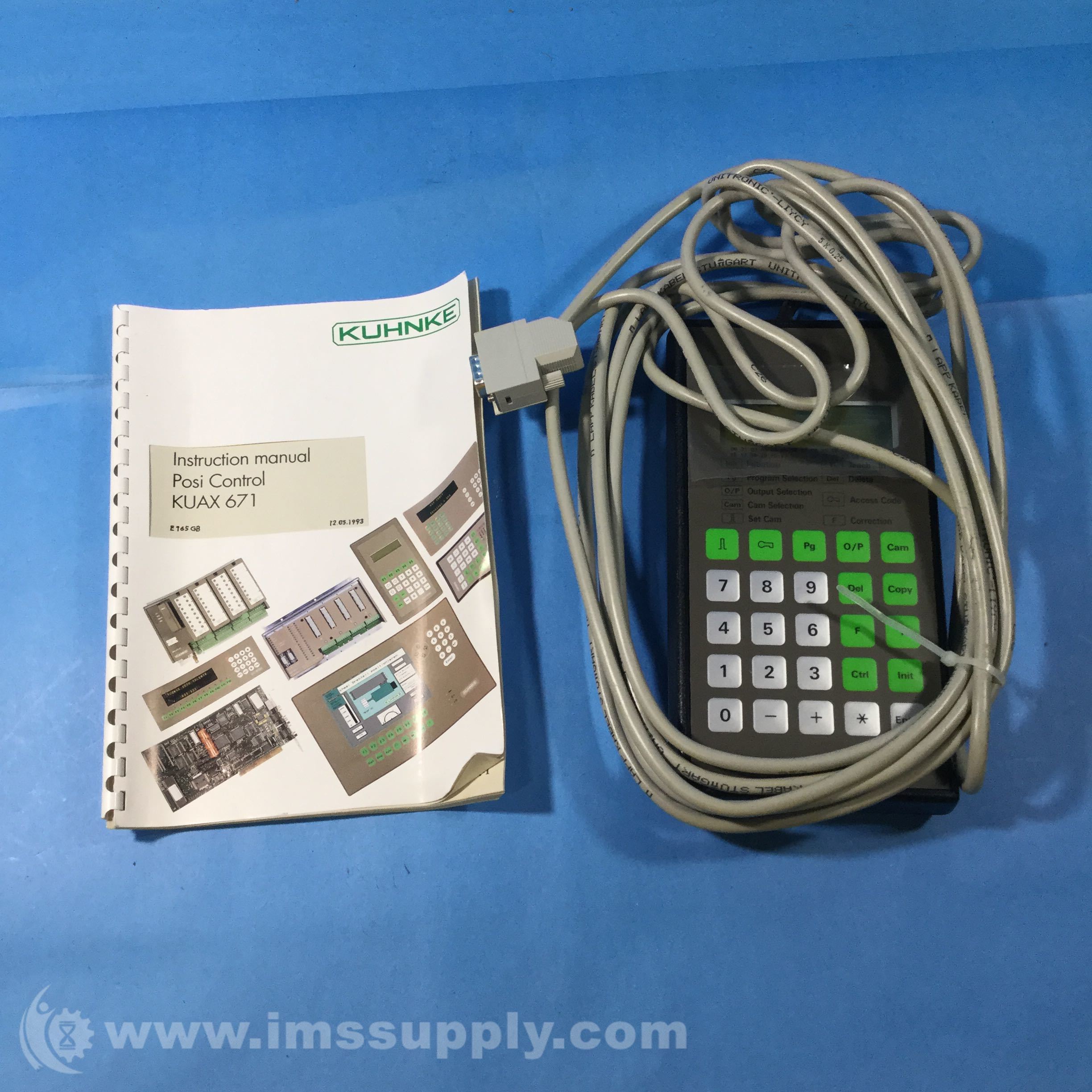 Kuhnke Automation KUAX 671PG GB Operator Panel, 24 VDC, IP 40 - IMS Supply