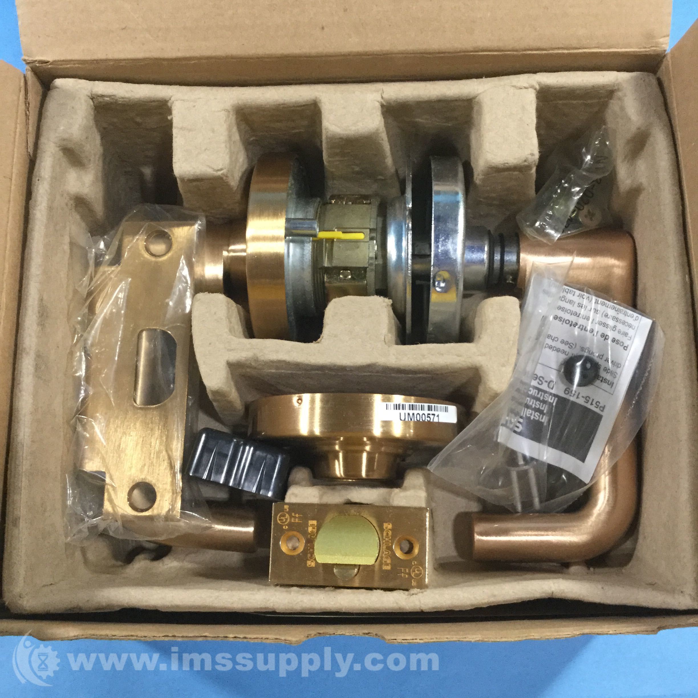 Schlage ND50BD TLR 612 Entrance Office Lever Lock - IMS Supply