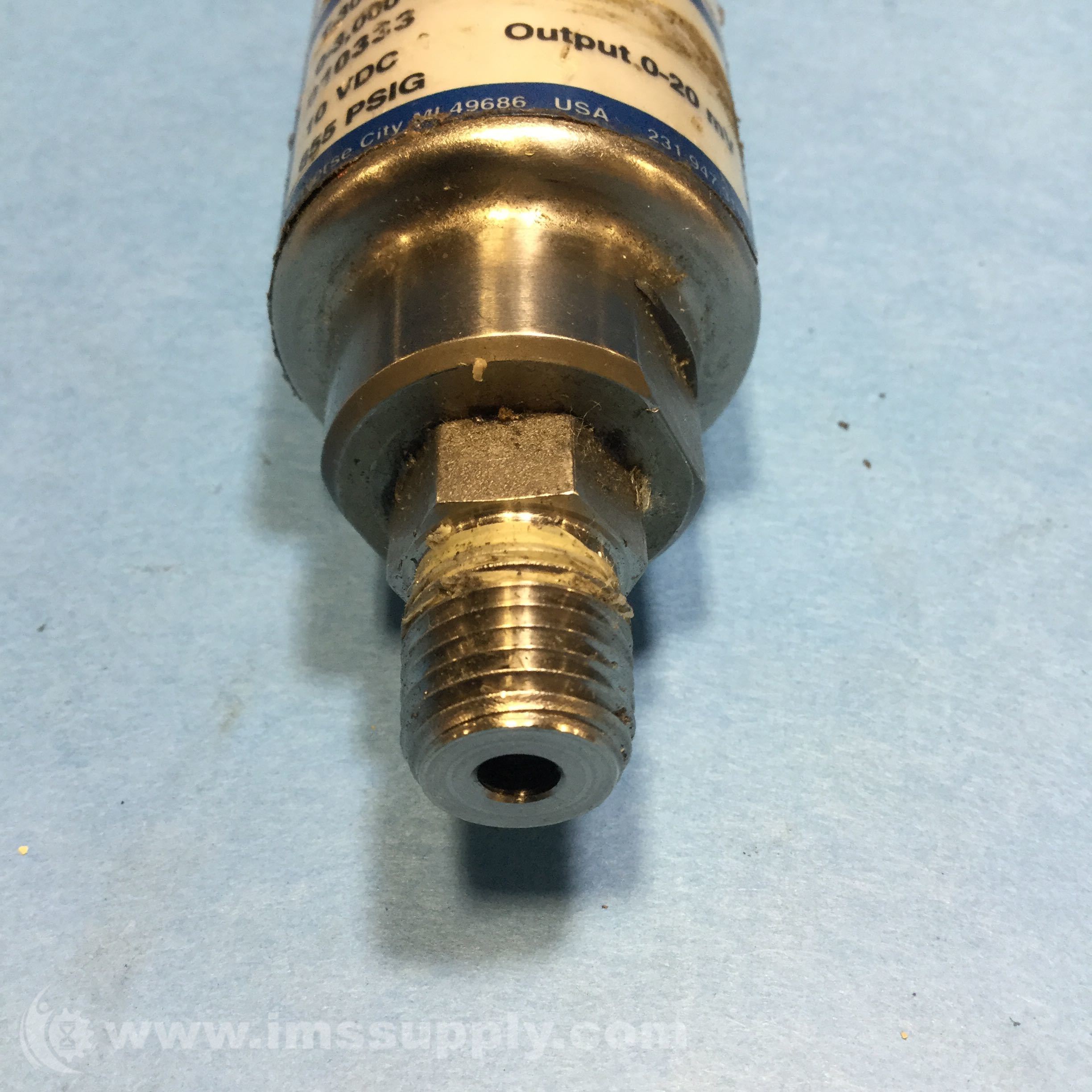RJG Inc. T-3000U Pressure Sensor Hydraulic 10VDC 0-3000PSI - IMS Supply