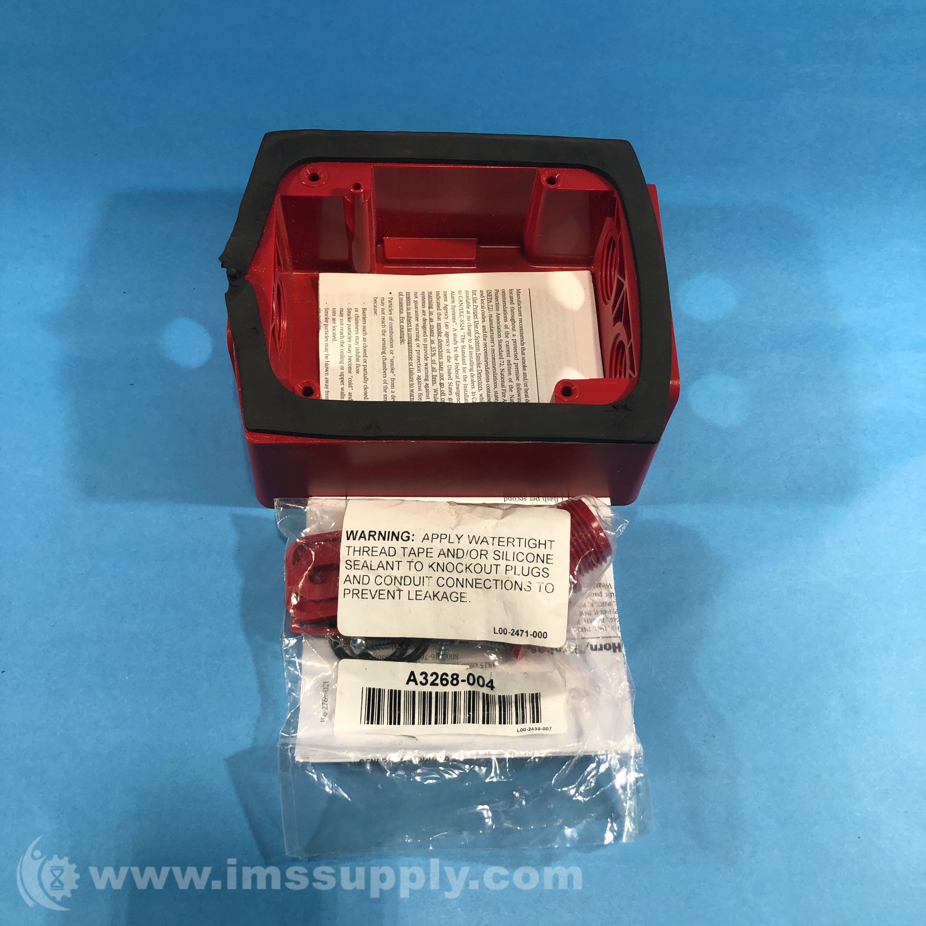 System Sensor B59-0006 Red Weatherproof Back Box - IMS Supply