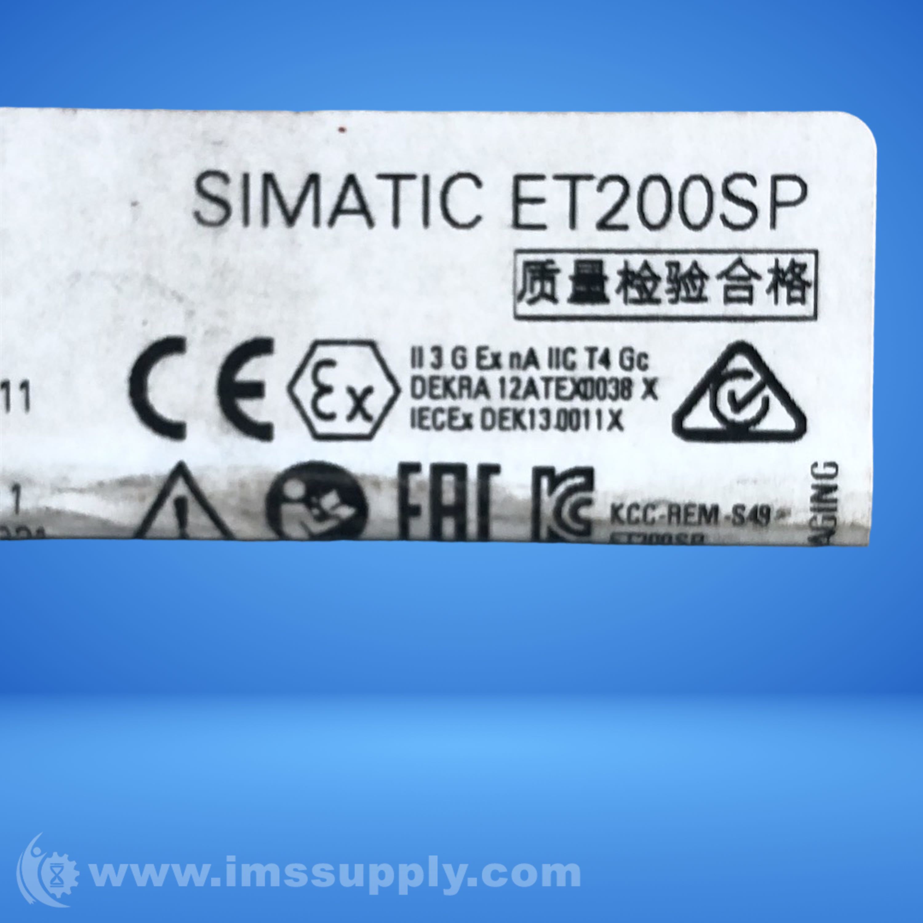 Siemens ET200SP PLC I/O Module - IMS Supply