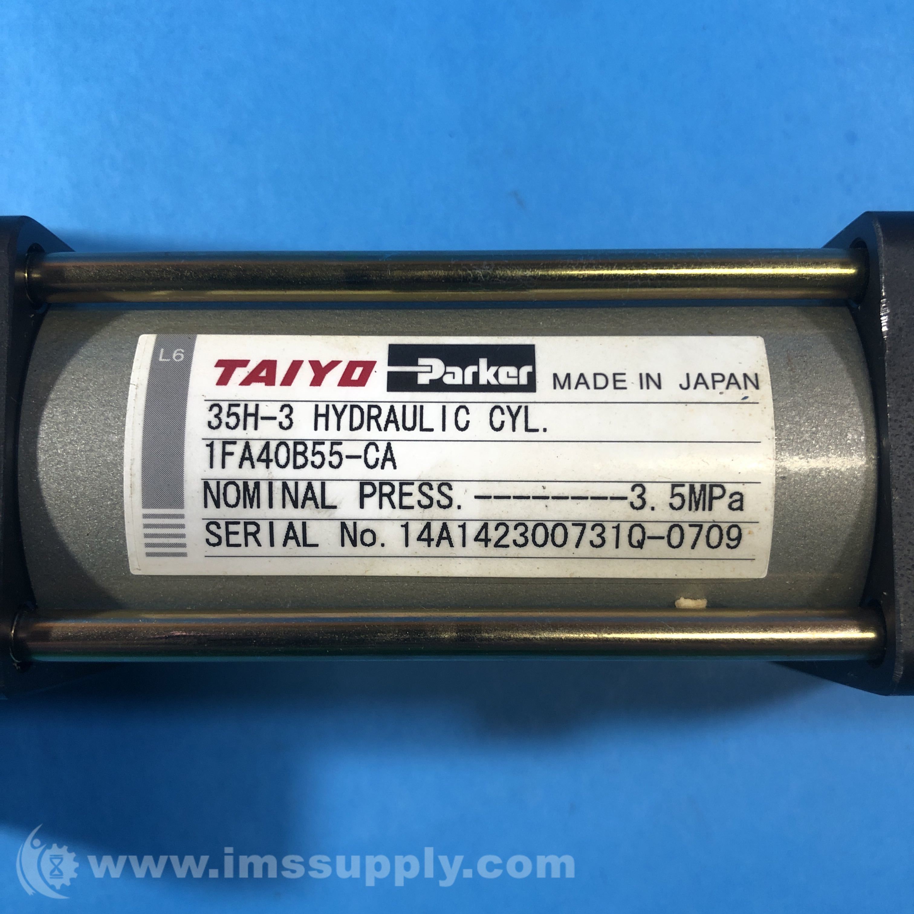 Taiyo 35H-3 1FA40B55 Hydraulic Cylinder 3.5MPa Nominal Pressure - IMS ...