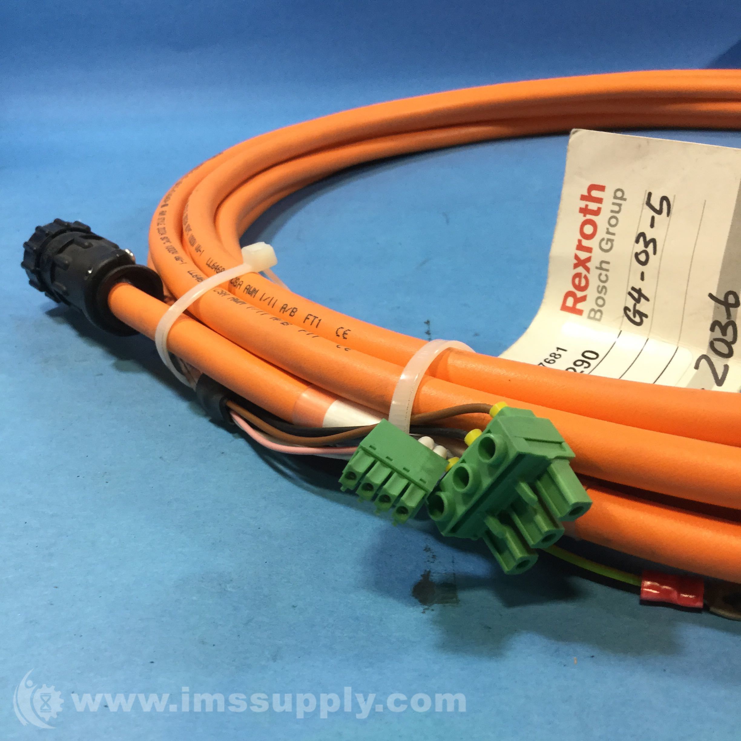Rexroth R911324290 Motor Power and Feedback Cable Assembly - IMS Supply