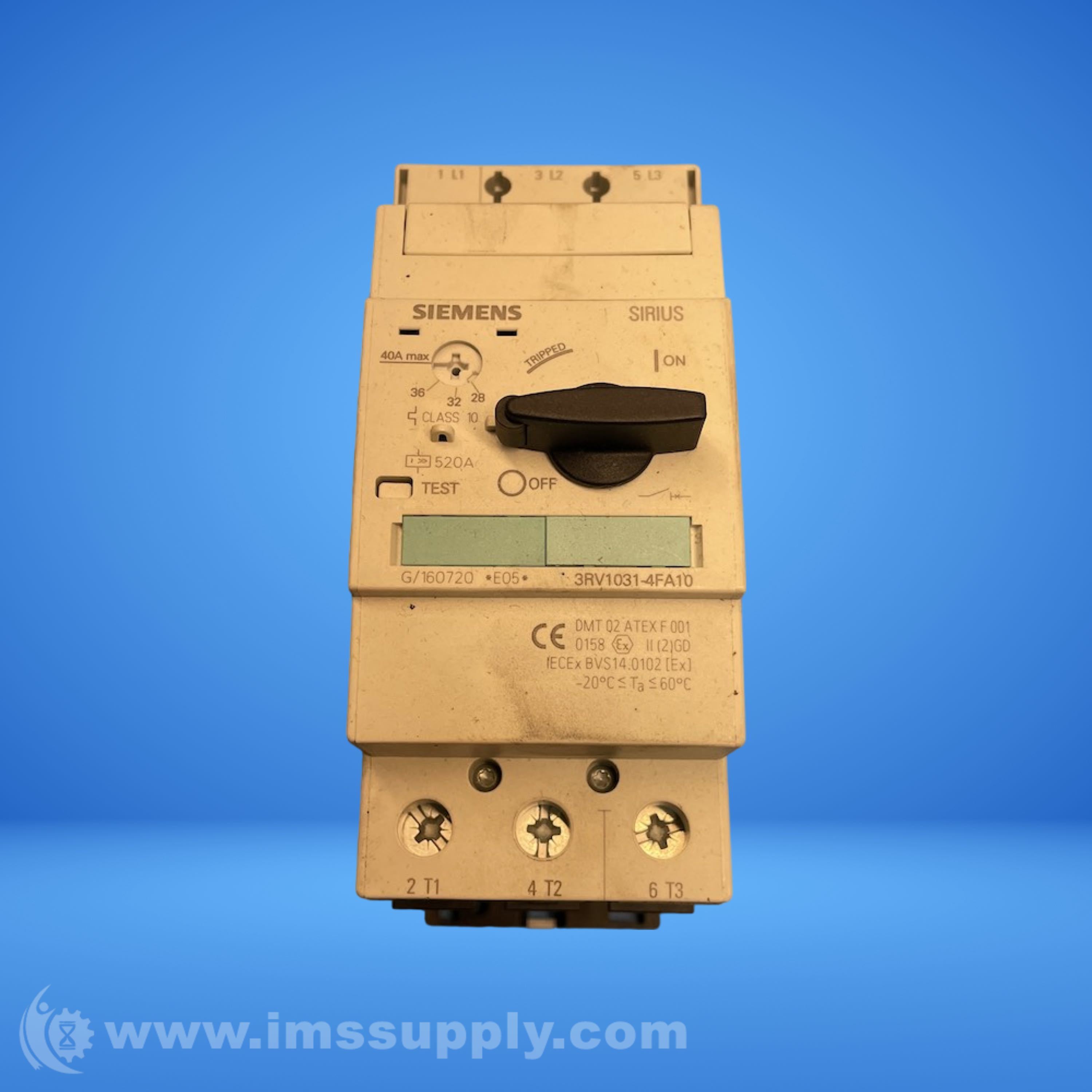 Siemens 3RV1031-4FA10 Circuit Breaker - IMS Supply