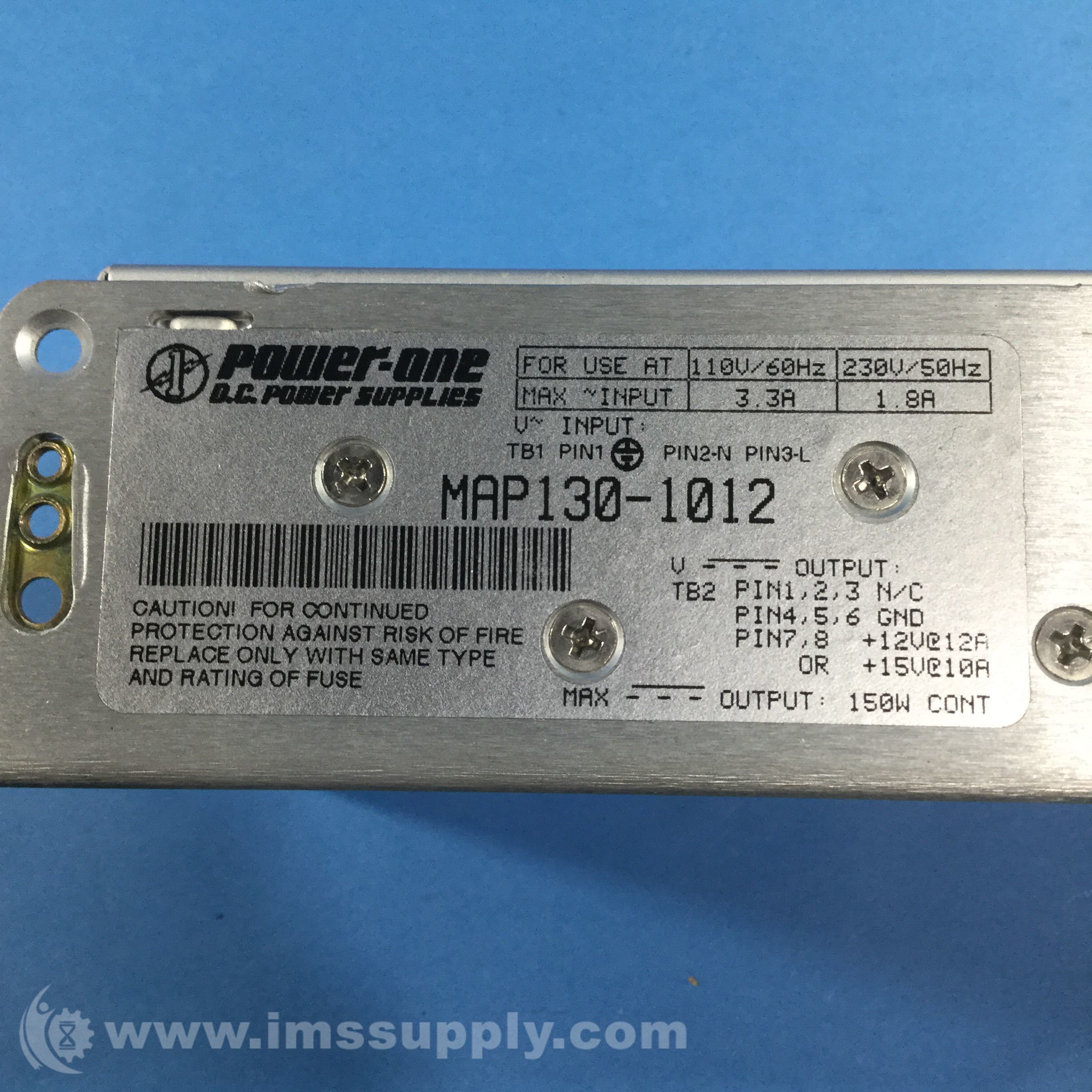 Power-One MAP130-1012 Open Frame Power Supply, MAP 130 Series - IMS Supply