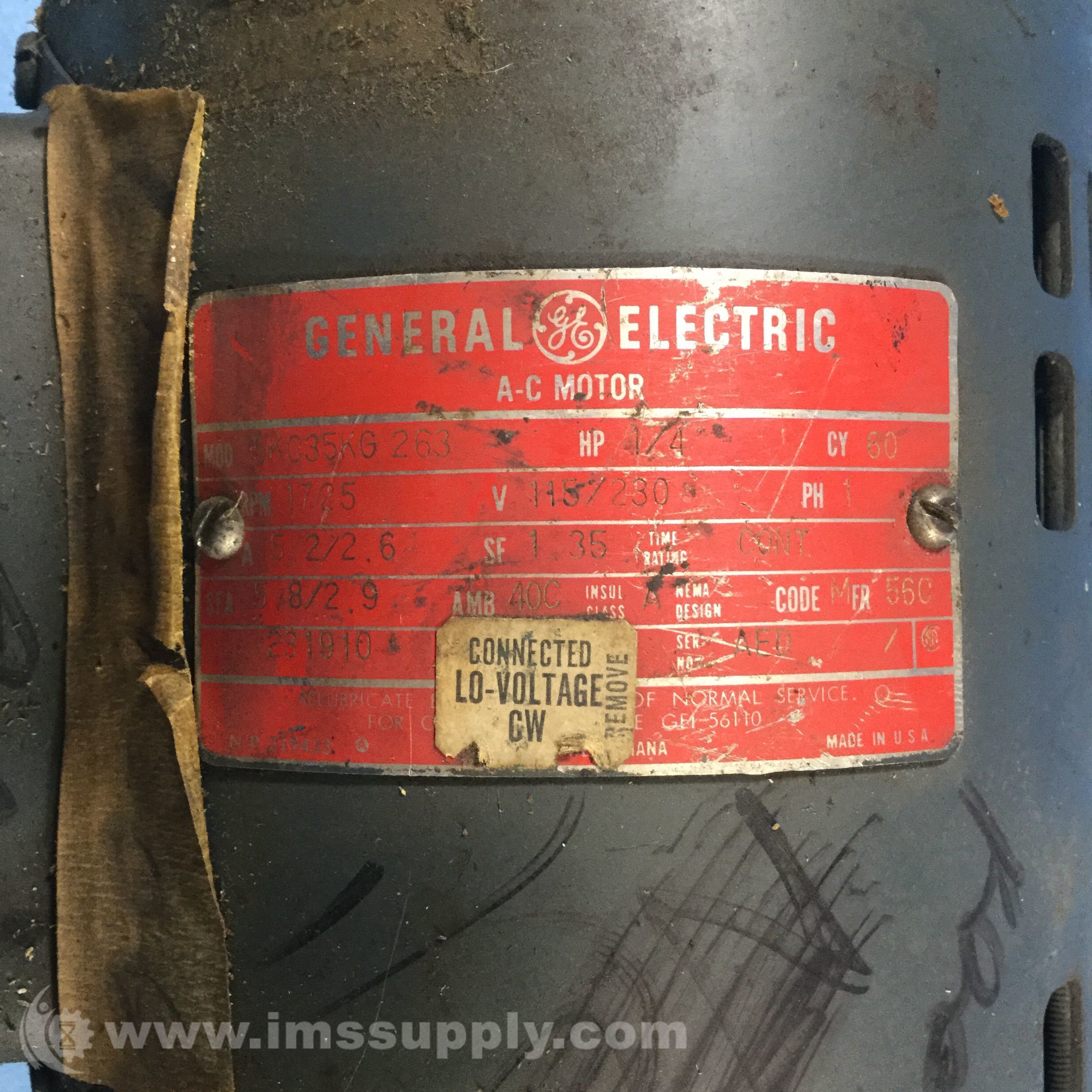 General Electric 5KC35KG 263 Motor - IMS Supply