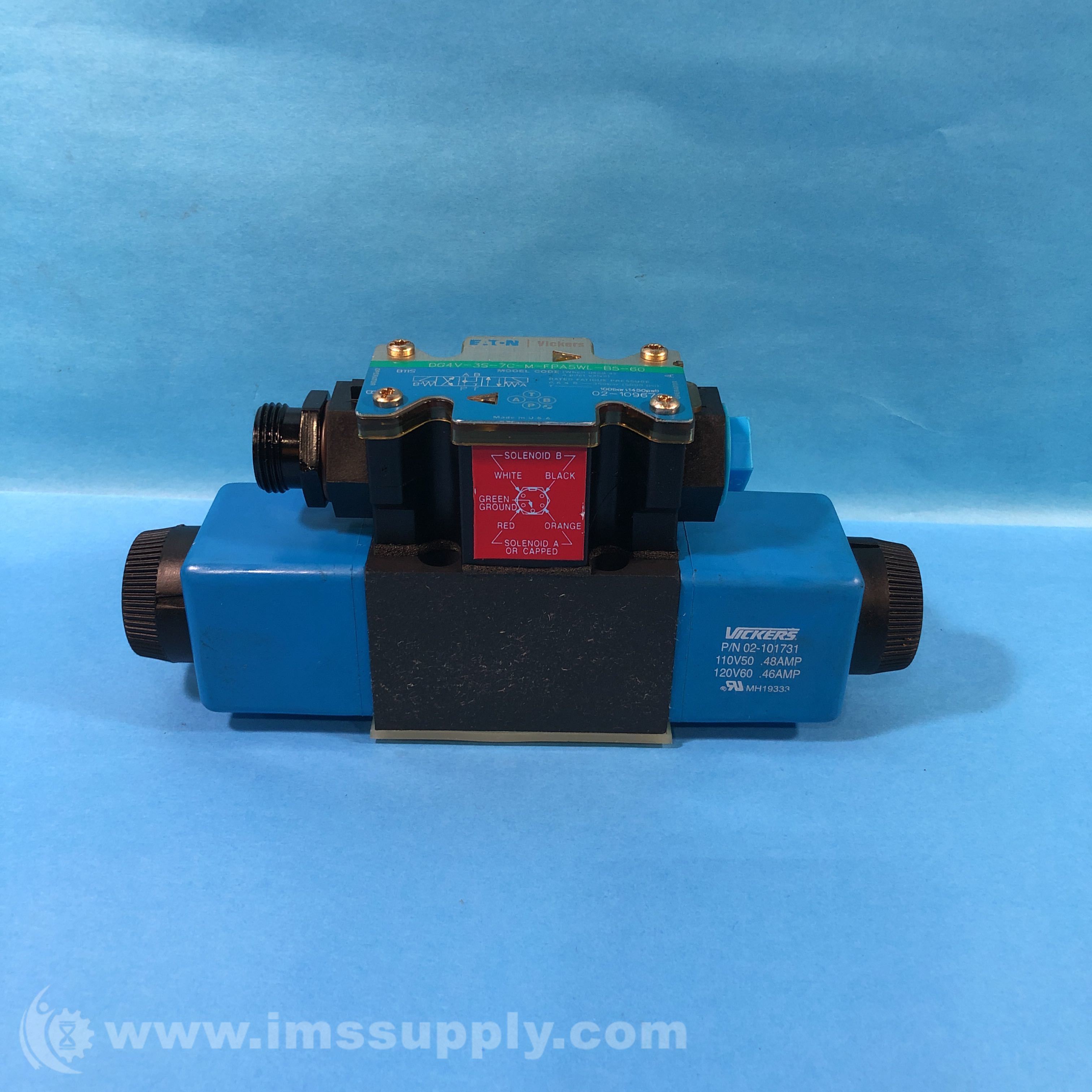 Vickers DG4V-3S-7C-M-FPA5WL-B5-60 Directional Control Valve - IMS Supply