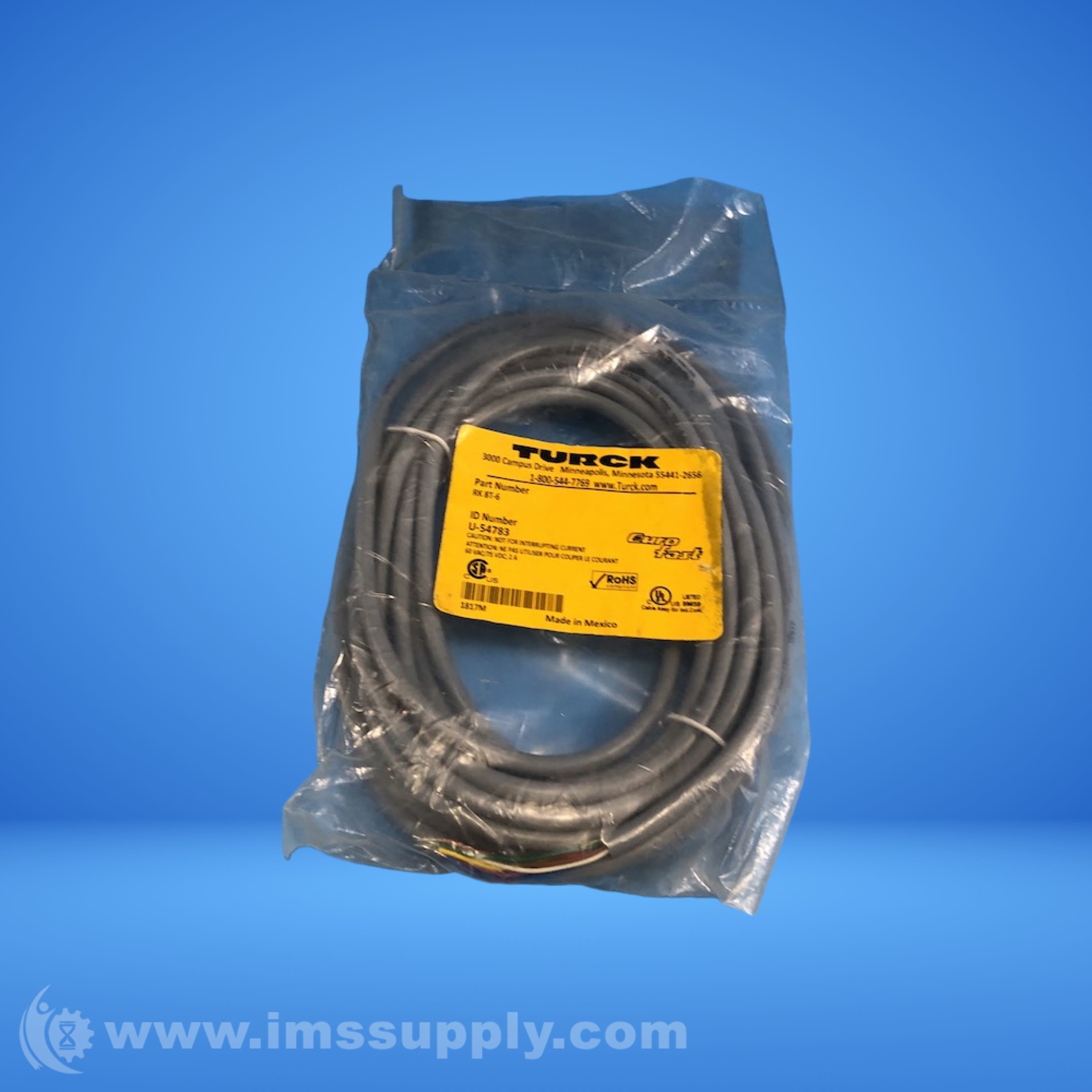 Turck RK 8T-6 Single-Ended Cordset Female 8-Pin Connector - IMS Supply