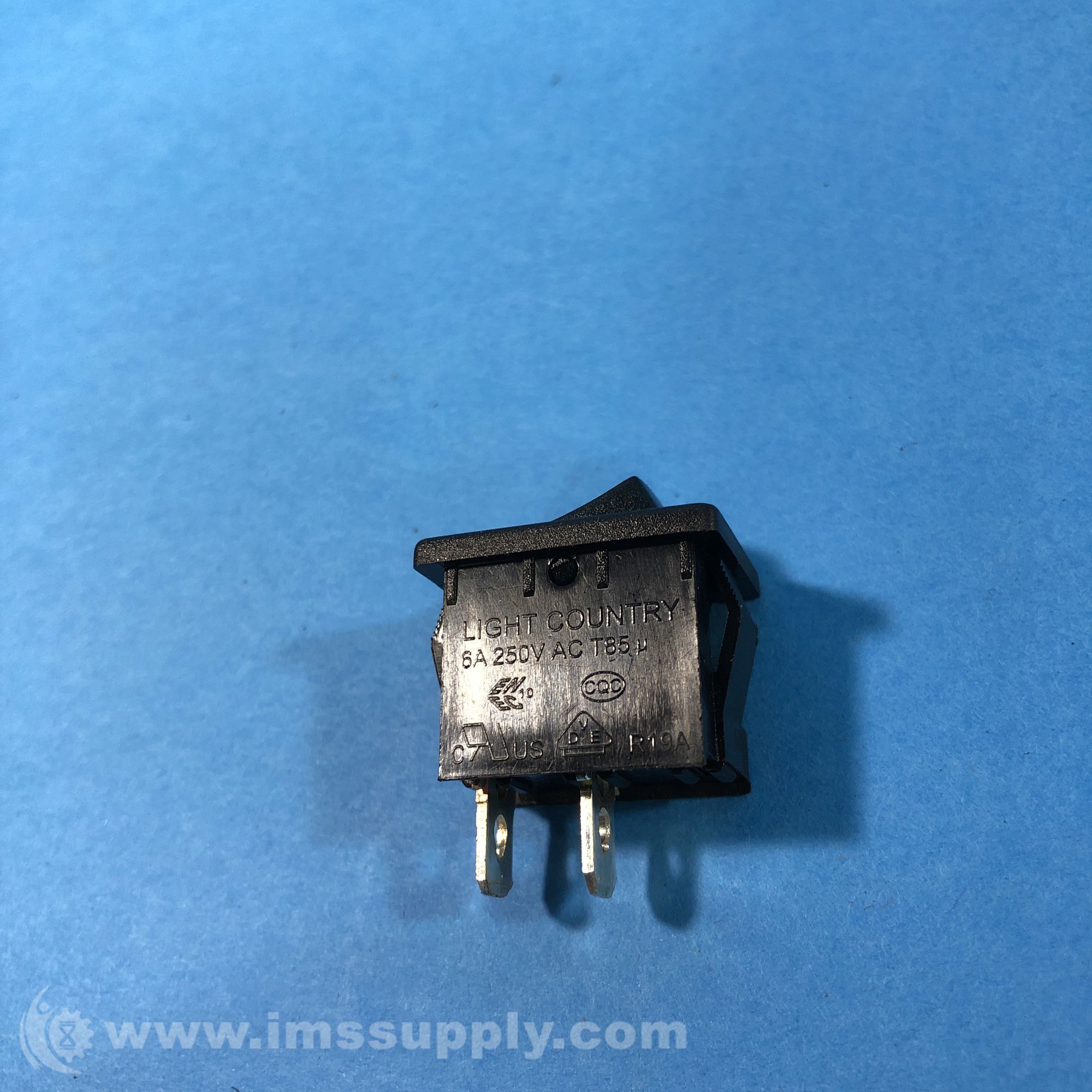 Light Country Co T85 Rocker Switch RA(R19A) Series, 6A 250VAC - IMS Supply