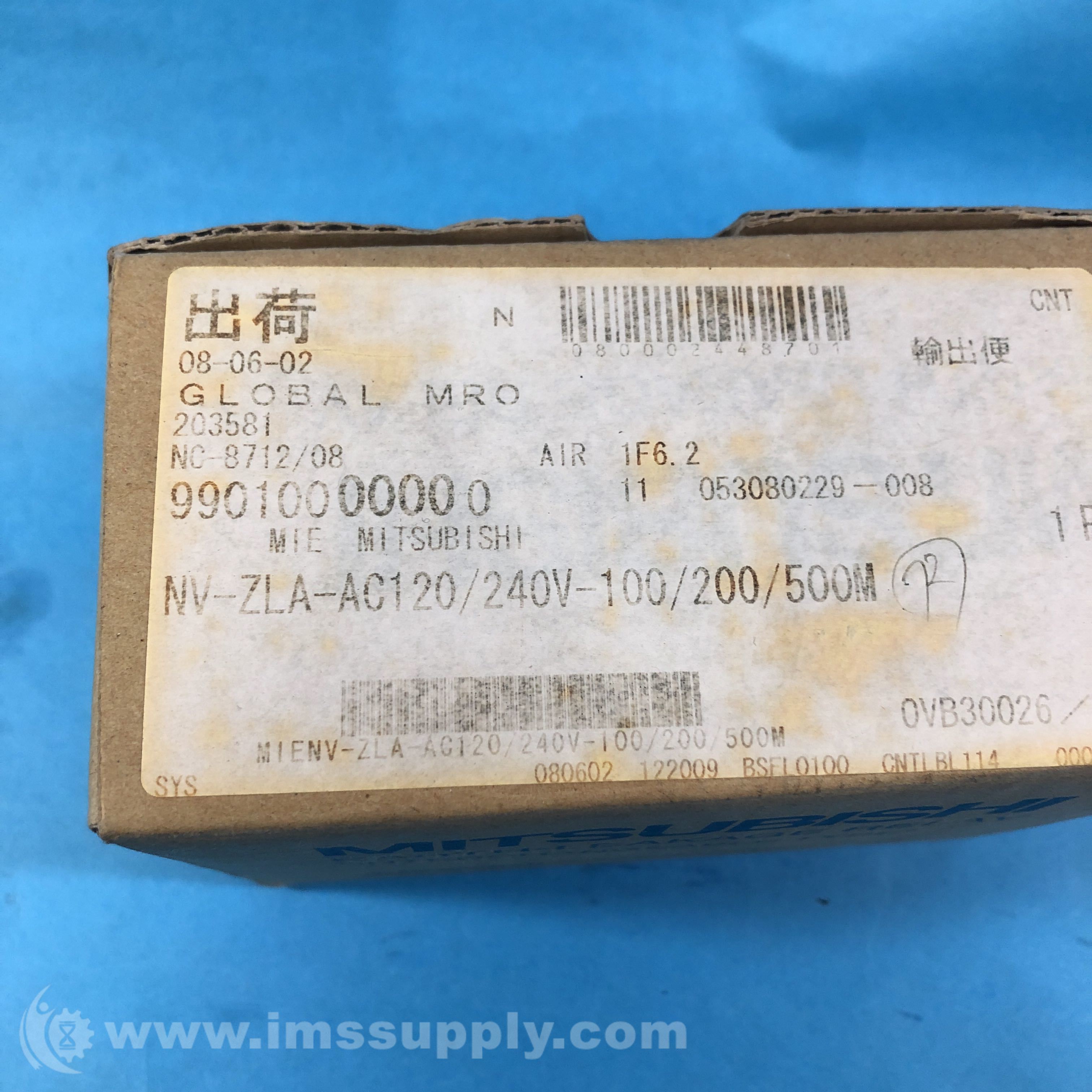 Mitsubishi Electric NV-ZLA-AC120/240V-100/200/500M Relay - IMS Supply