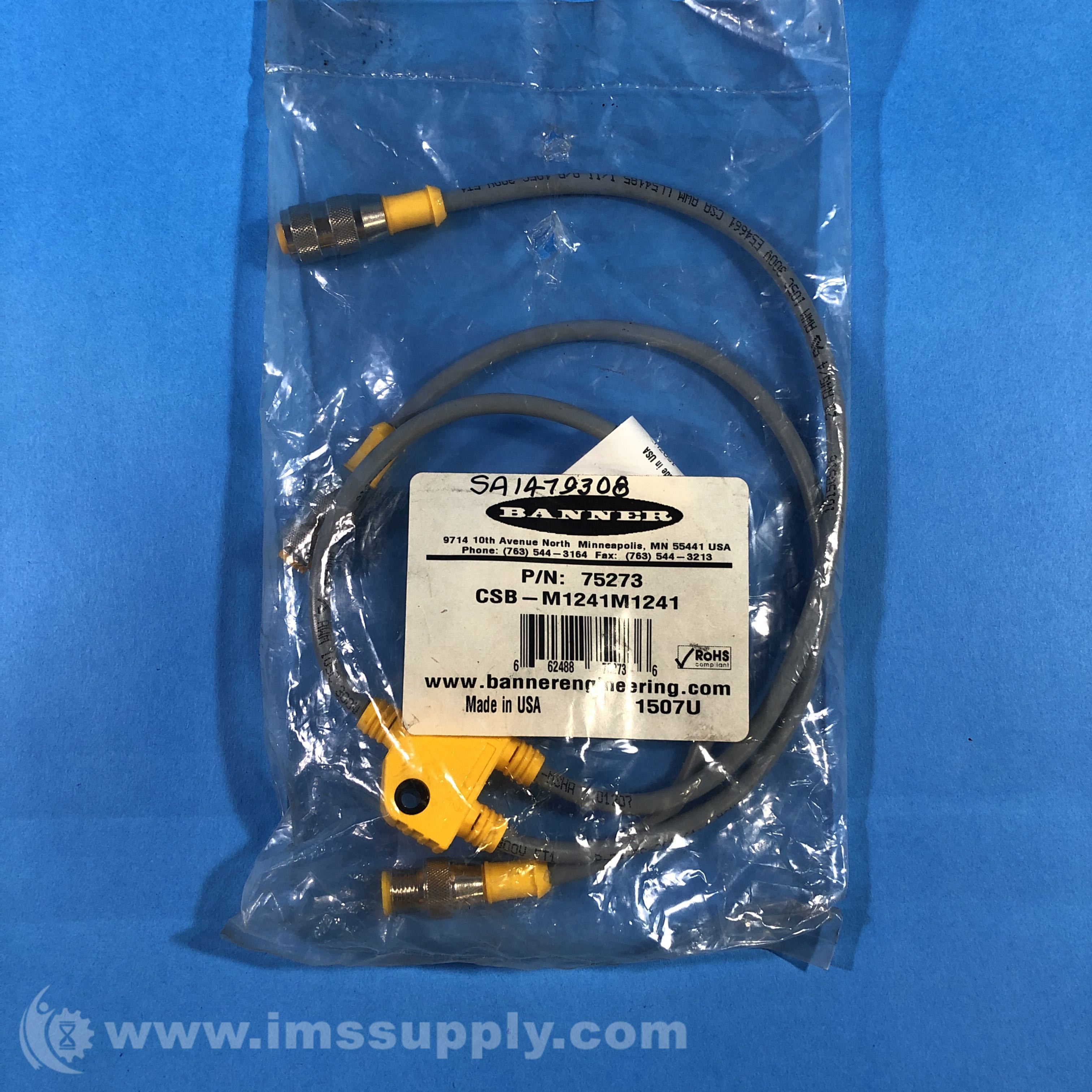 Banner Engineering Corp. 75273 Splitter Cable Male to Female - IMS Supply