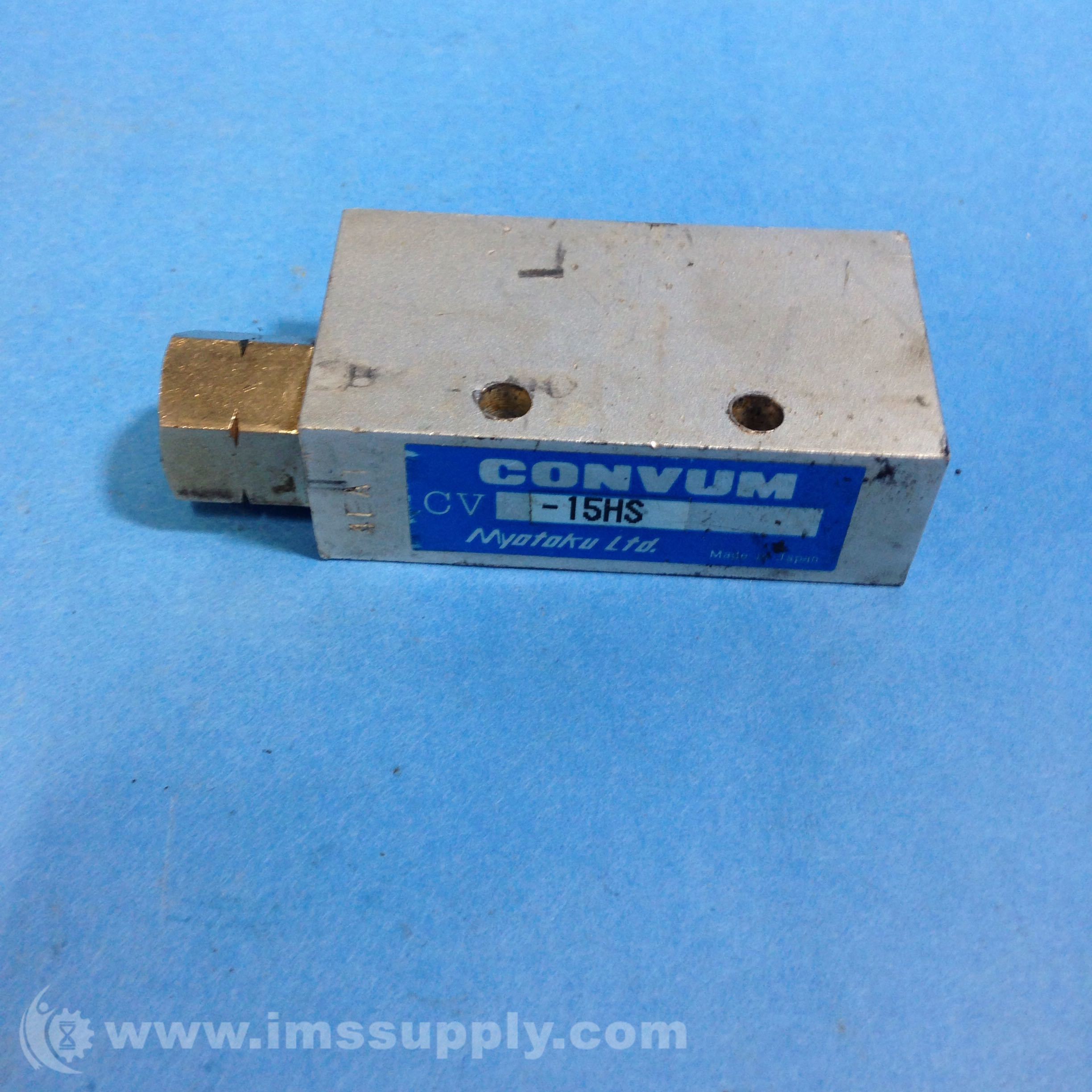 Convum CV-15HS Vacuum Generator - IMS Supply