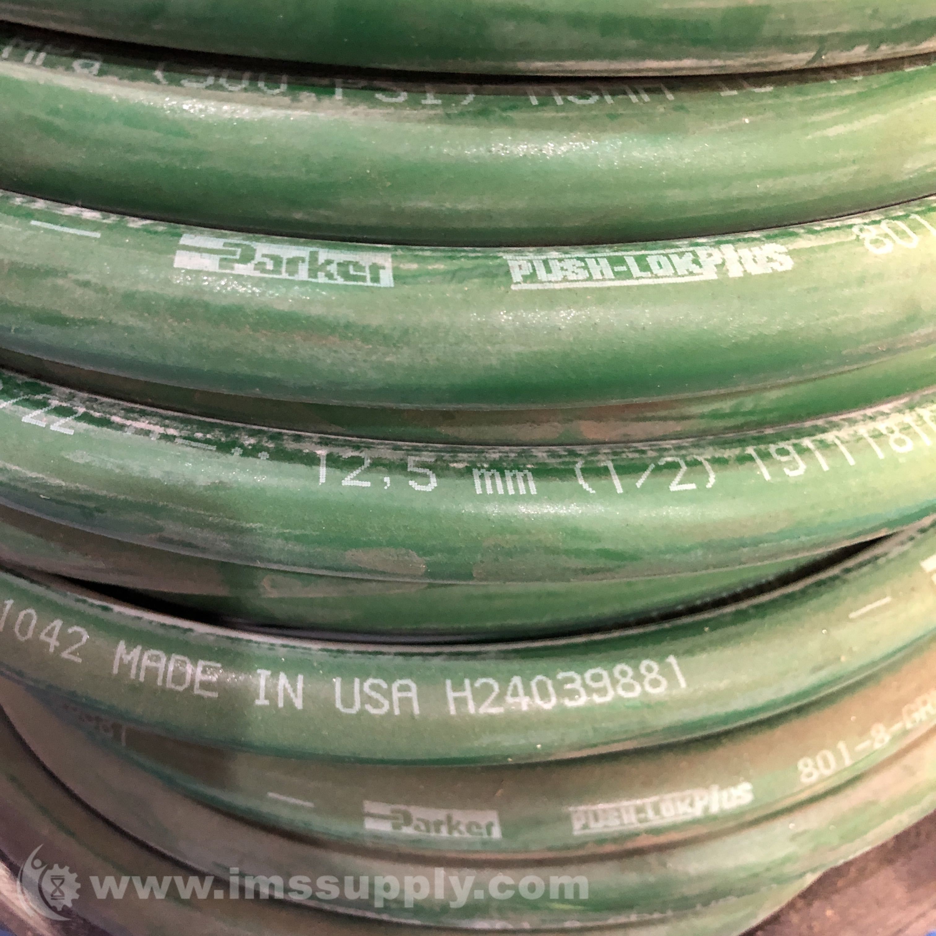 Parker 801-8-GRN Push-Lok Plus Multipurpose Green Hose - IMS Supply