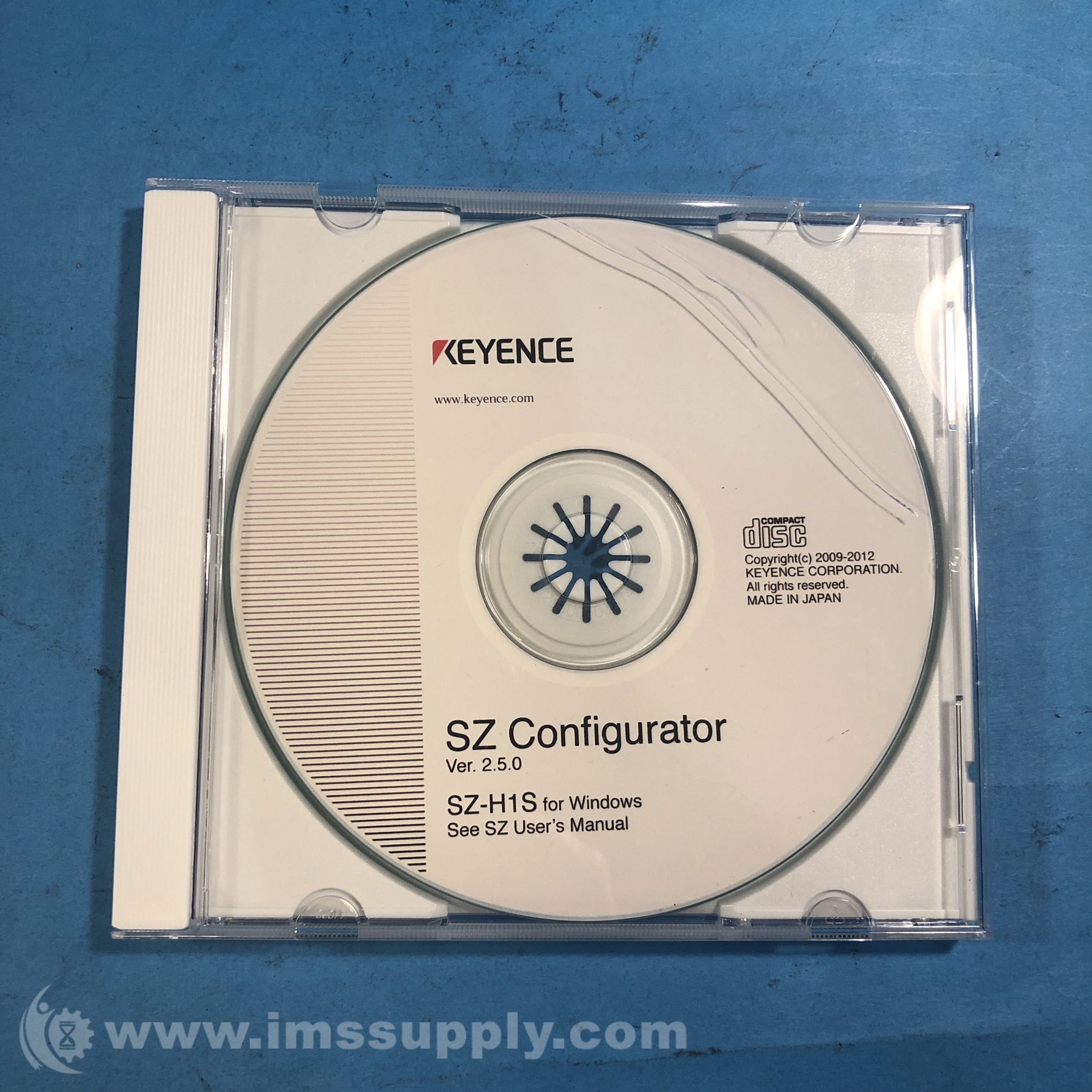 Keyence SZ-H1S SZ Configurator Software CD - IMS Supply