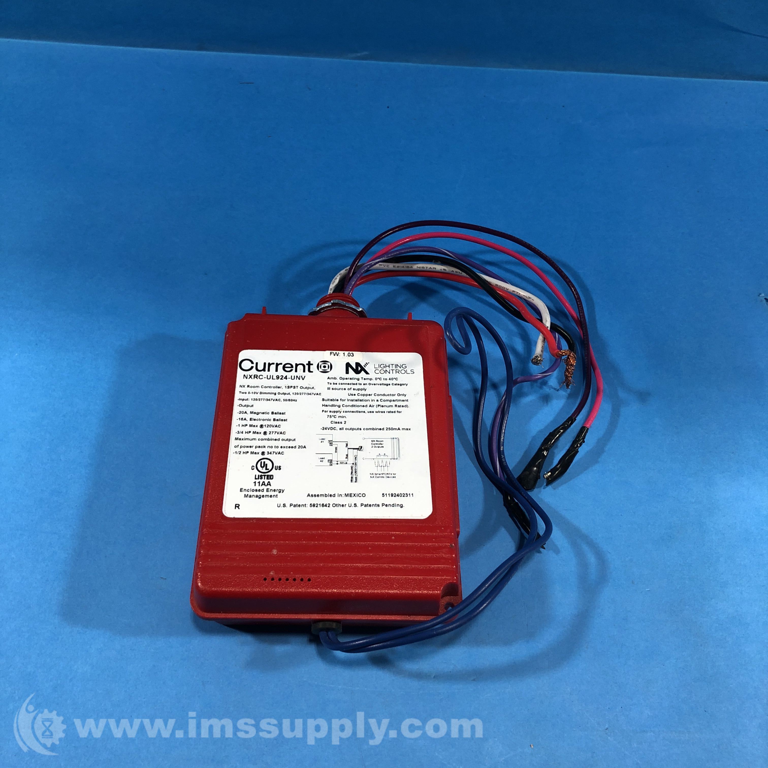 NX Lighting Controls NXRCFX2-2RD-UNV Color Red - IMS Supply