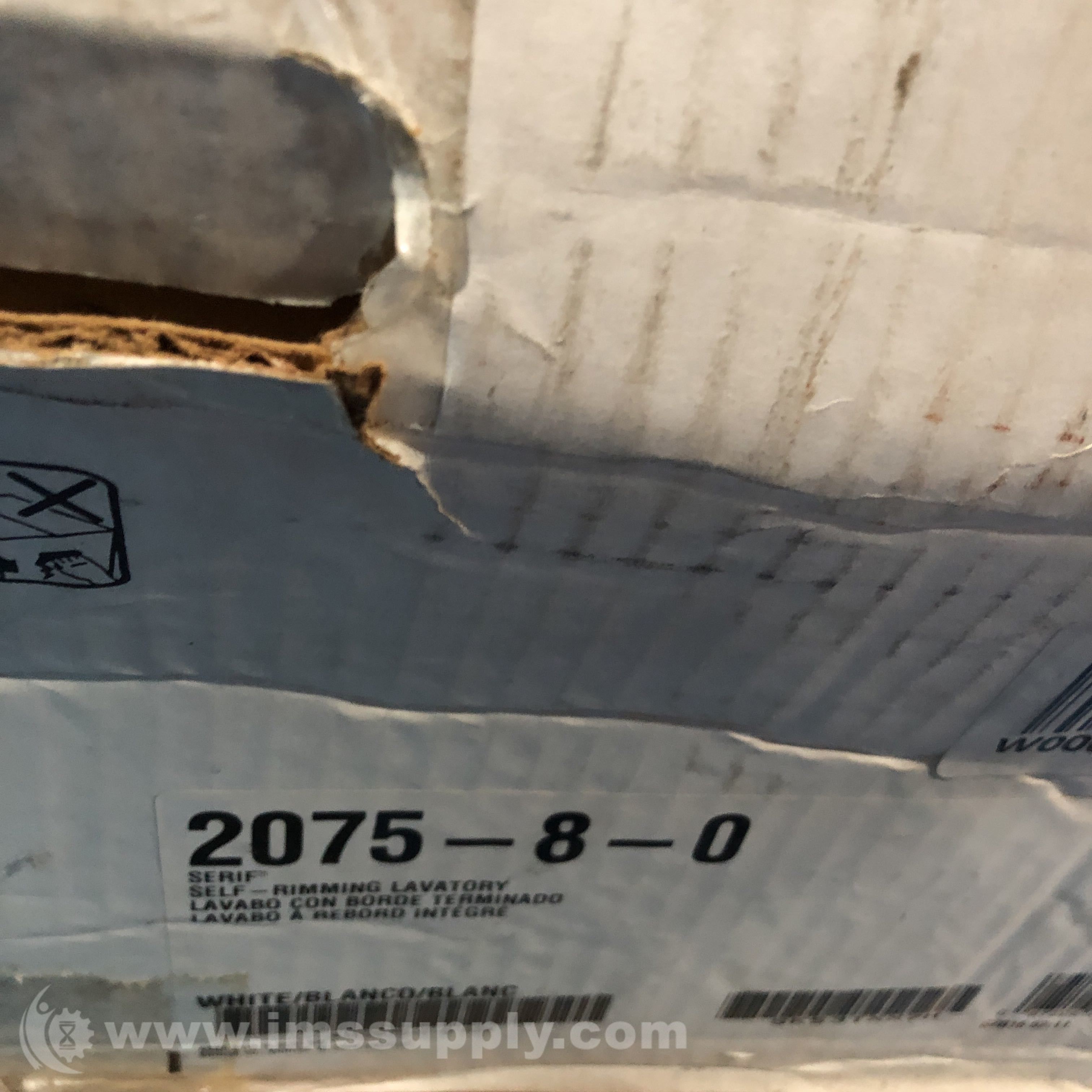 Kohler 2075-8-0 Serif Drop-in White Basin - IMS Supply